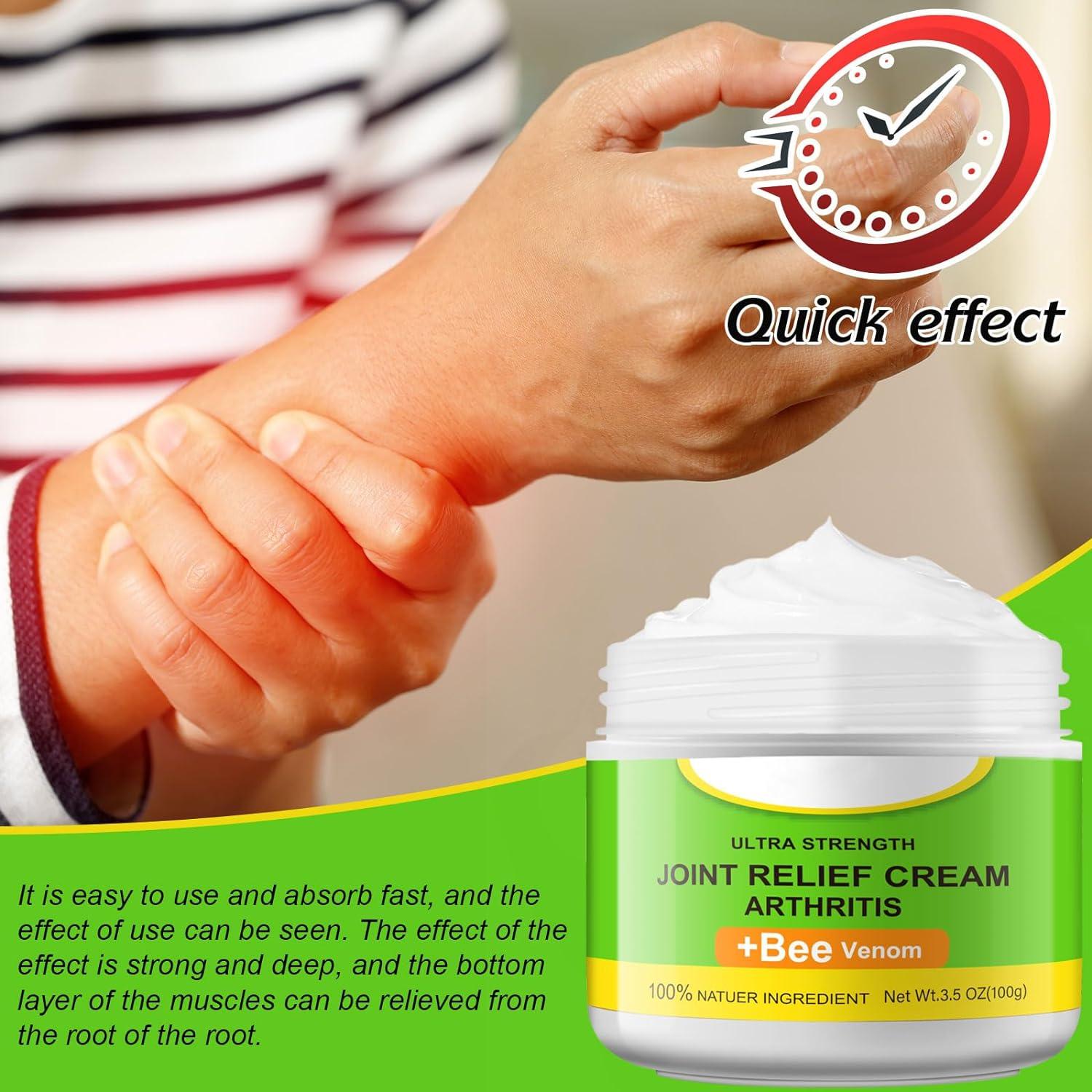 Bee Venom Joint and Bone Therapy Cream Arthritis Pain Relief Cream with ...