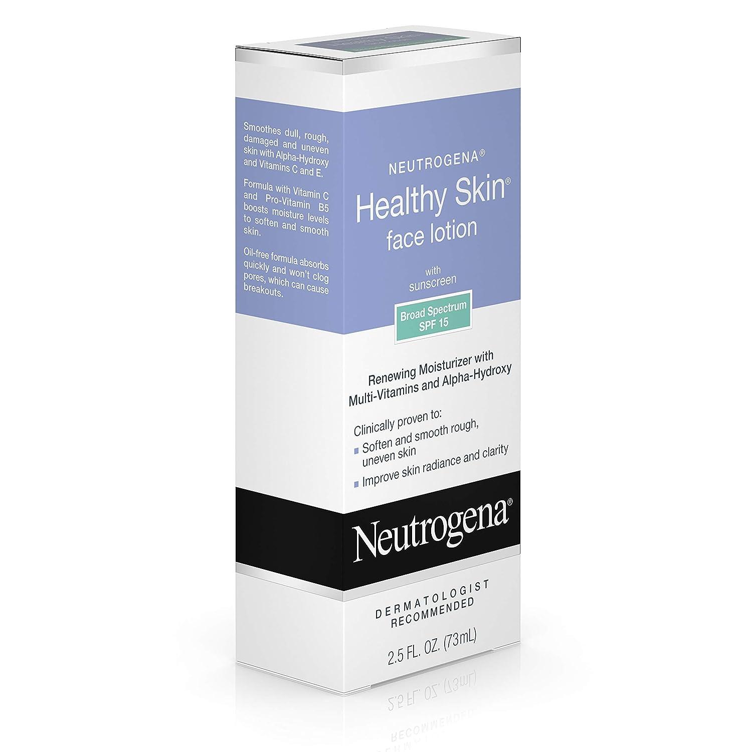 Neutrogena Healthy Skin Face Moisturizer Lotion with SPF 15 Sunscreen ...