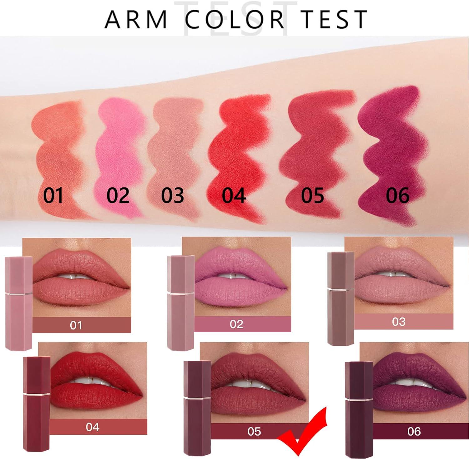 Lipstick Matte Lipsticks For Women Long Lasting Red Lipstick Waterproof ...