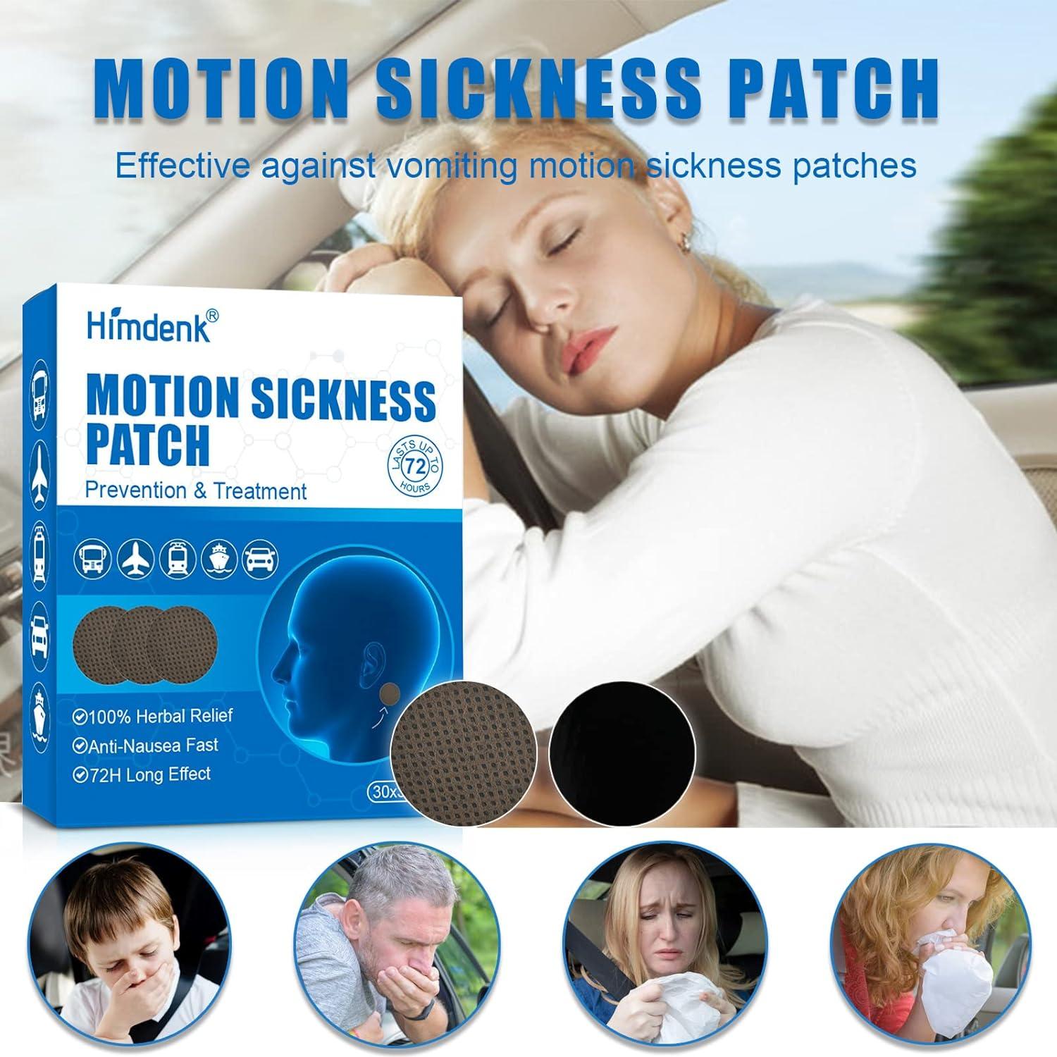 Himdenk Motion Sickness Patch - Natural Relief for Cars, Ships ...