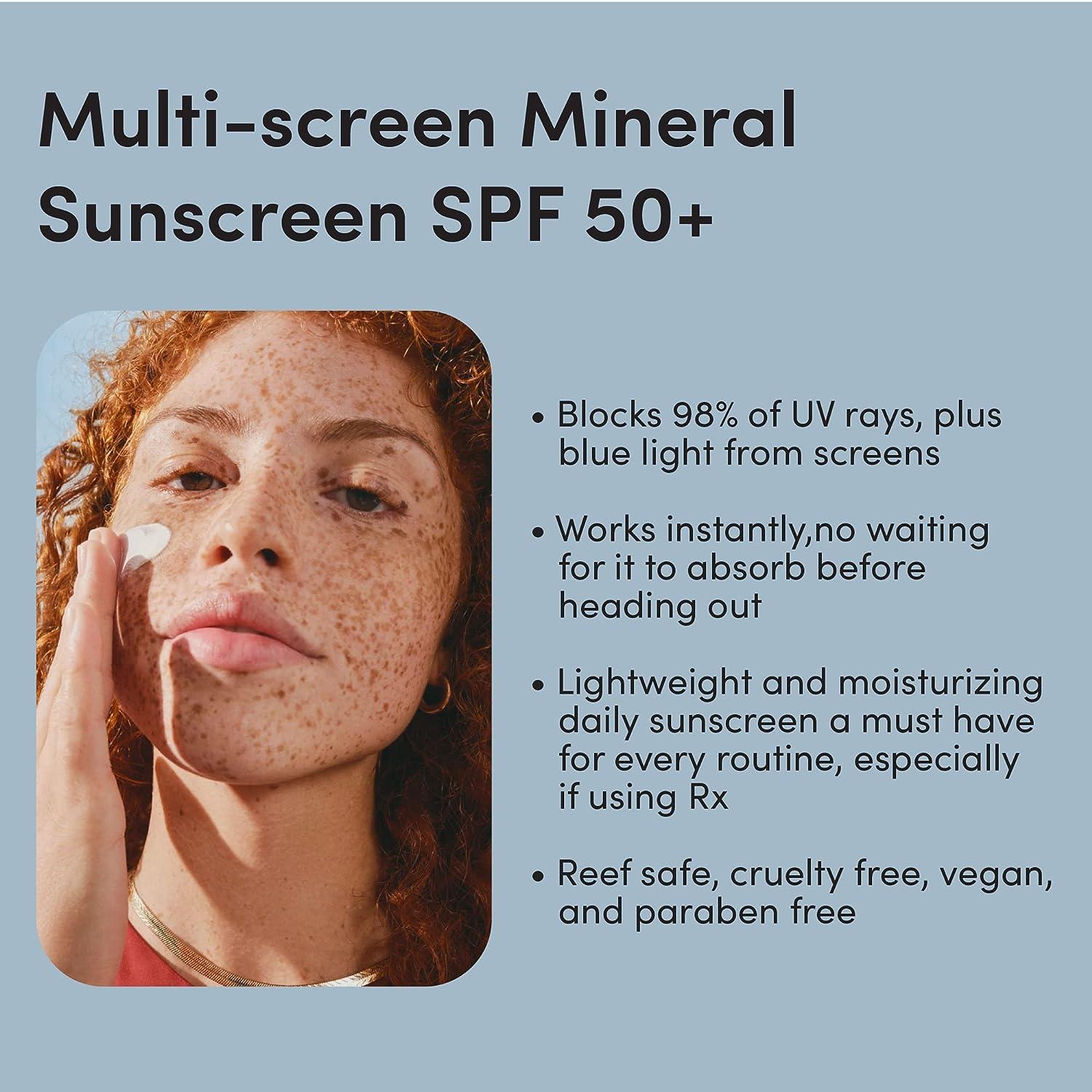 her Multi-Screen Mineral Sunscreen SPF 50+ - Daily Moisturizing ...
