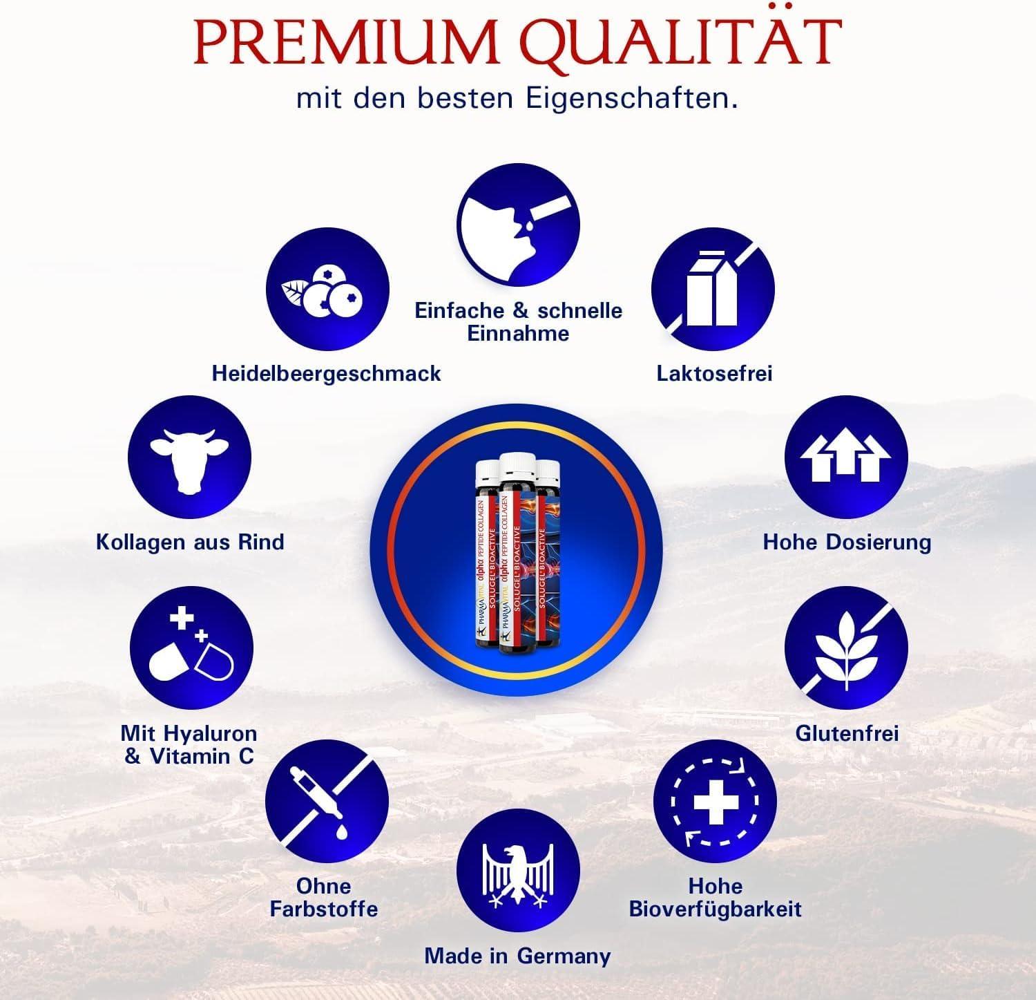 Buy Pharmavital Alpha Peptide Collagen Drinkampull | 10 000mg Collagen ...