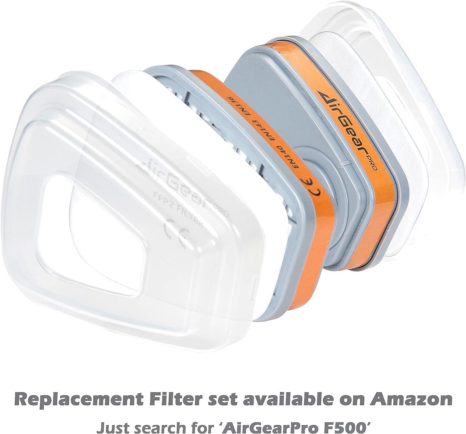 AirGearPro M-500 Reusable Respirator Mask with A1P2 Filters | Anti-Gas ...