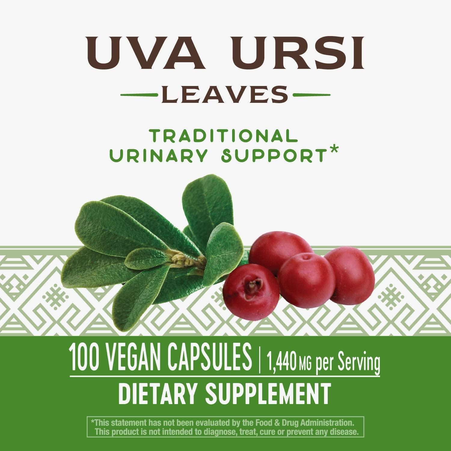 Natureâ€™s Way Uva Ursi 1,440 mg - 100 Capsules | Herbal Supplement ...