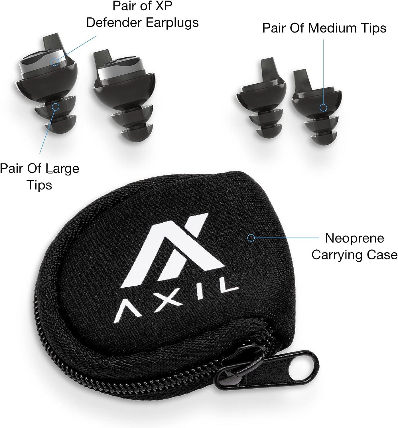 AXIL XP Defender Filtered Earplugs | Dual-Mode Comfort & Dynamic Mesh ...