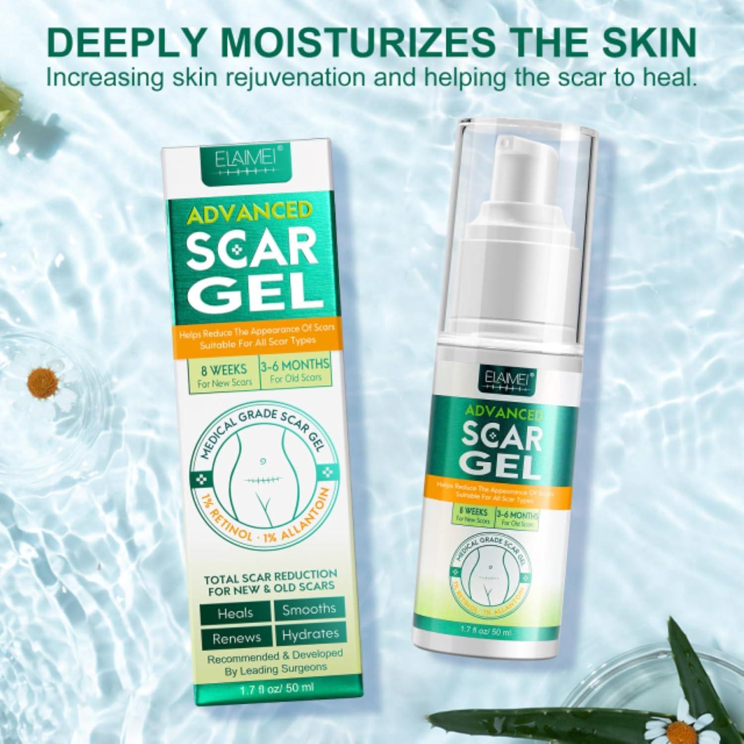 Advance Scar Gel Cream - Total Scar Reduction for Face, Body, Surgery ...