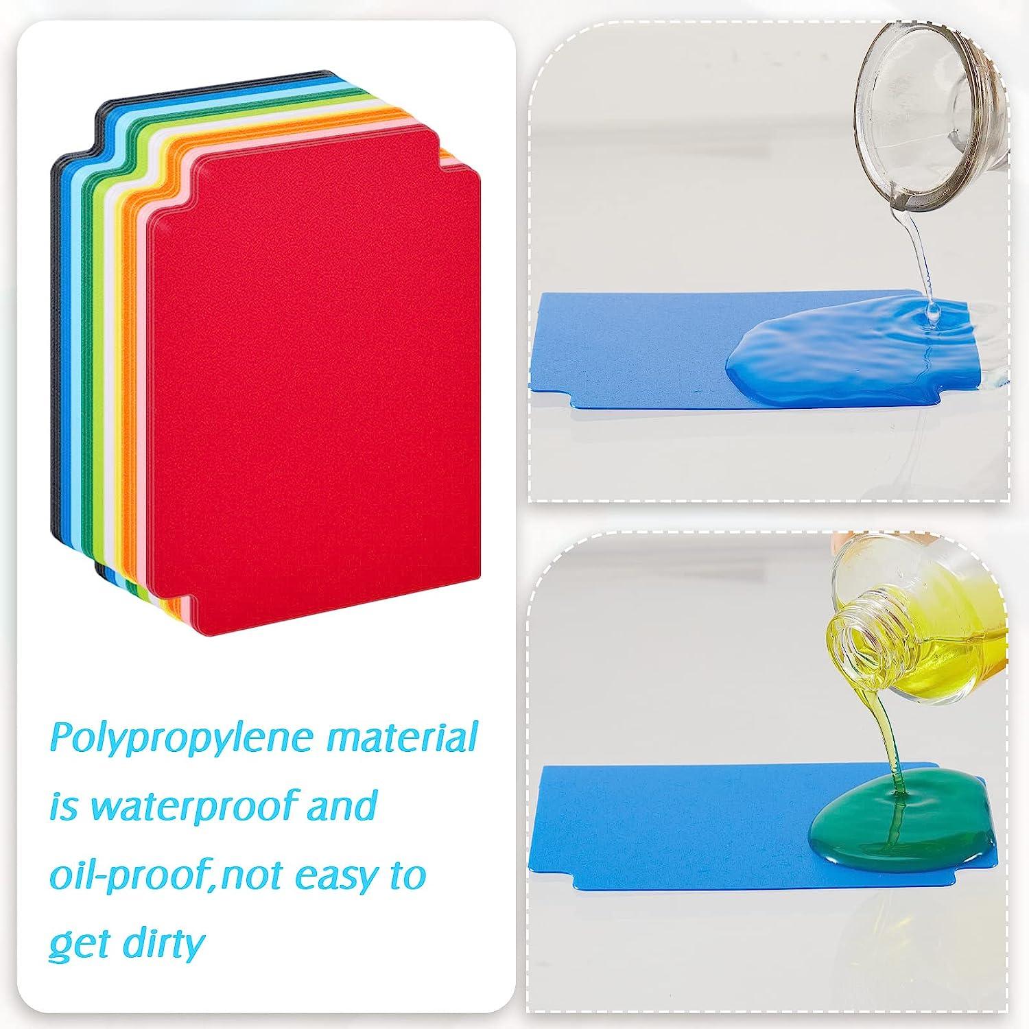 Multicolor Trading Card Dividers - Set of 50 Frosted Plastic Divider ...