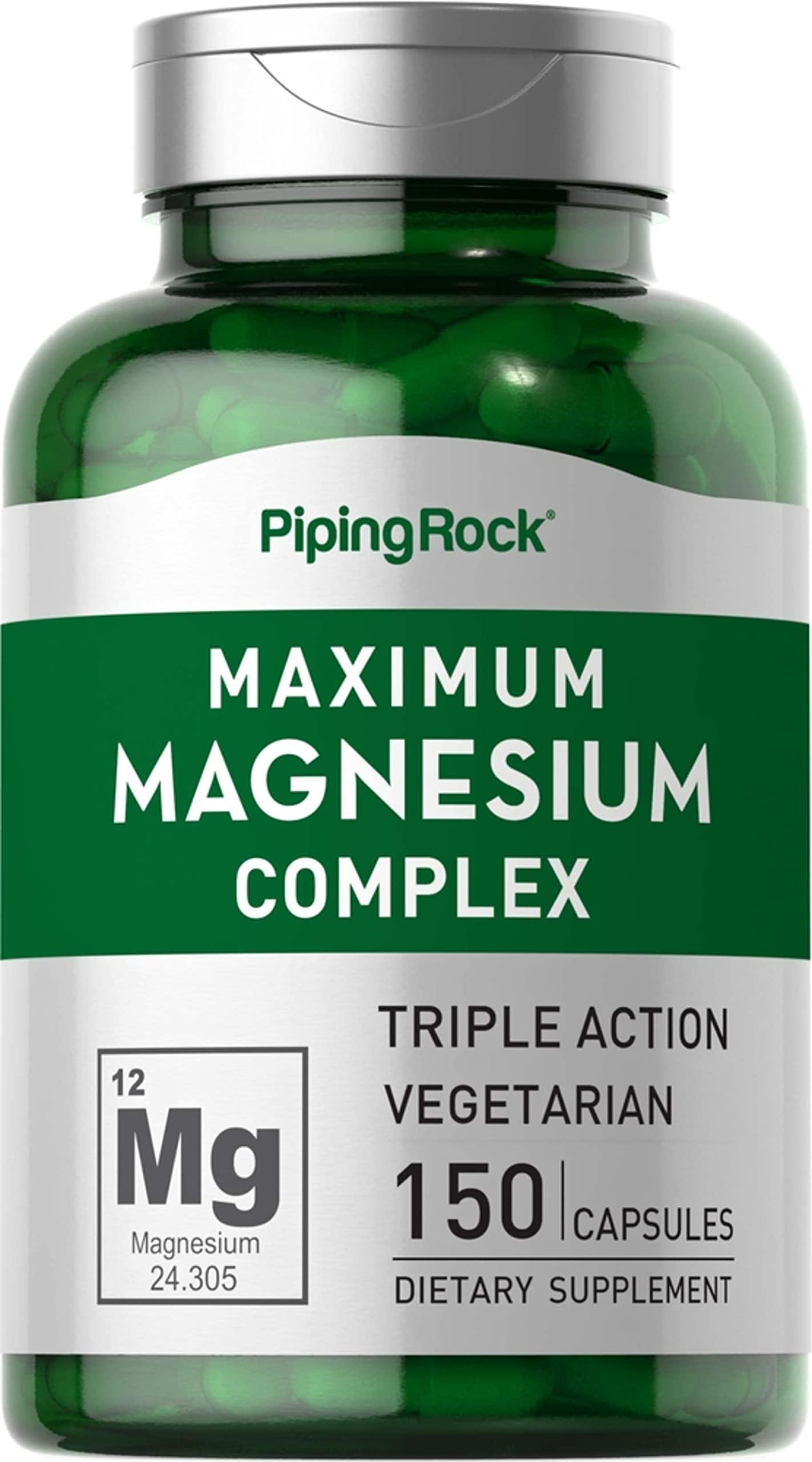 Triple Action Magnesium Complex | 150 Capsules | Malate, Amino Acid ...