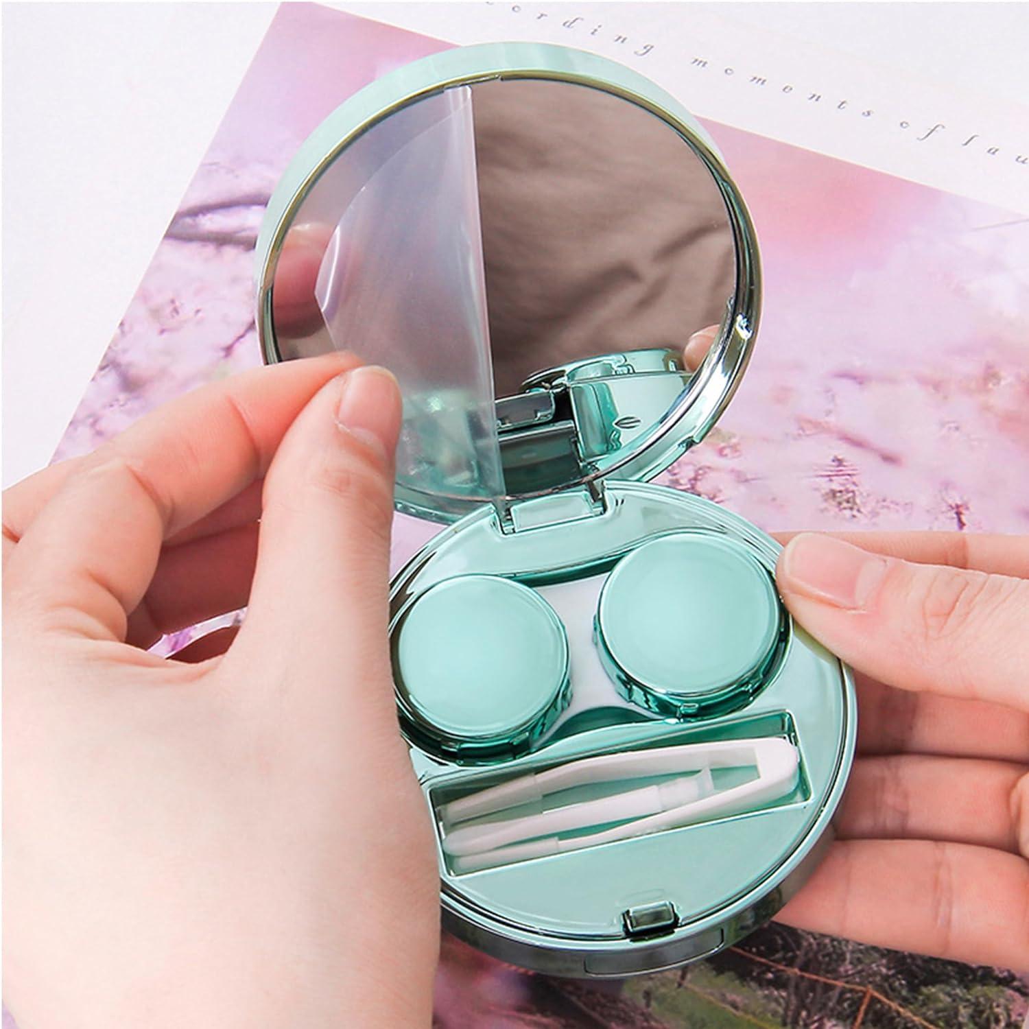 Travel Contact Lens Cases with Mirror Magical Girl Durable Compact ...