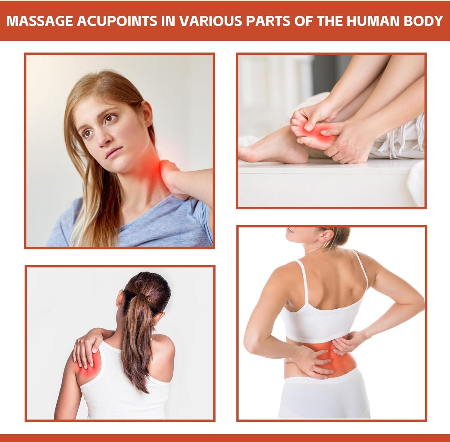 4-Piece Wooden Trigger Point Massager Set | Relieve Pain & Relax ...