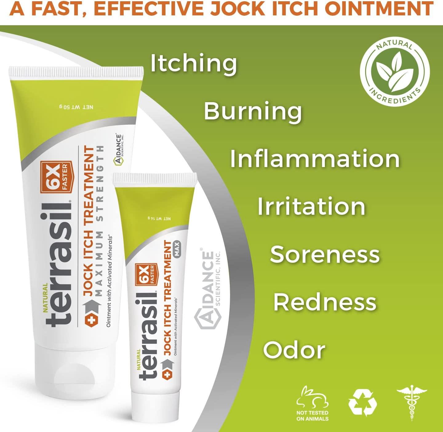 Jock Itch Treatment MAX 50gm Tube & Antifungal Soap Kit | Natural ...