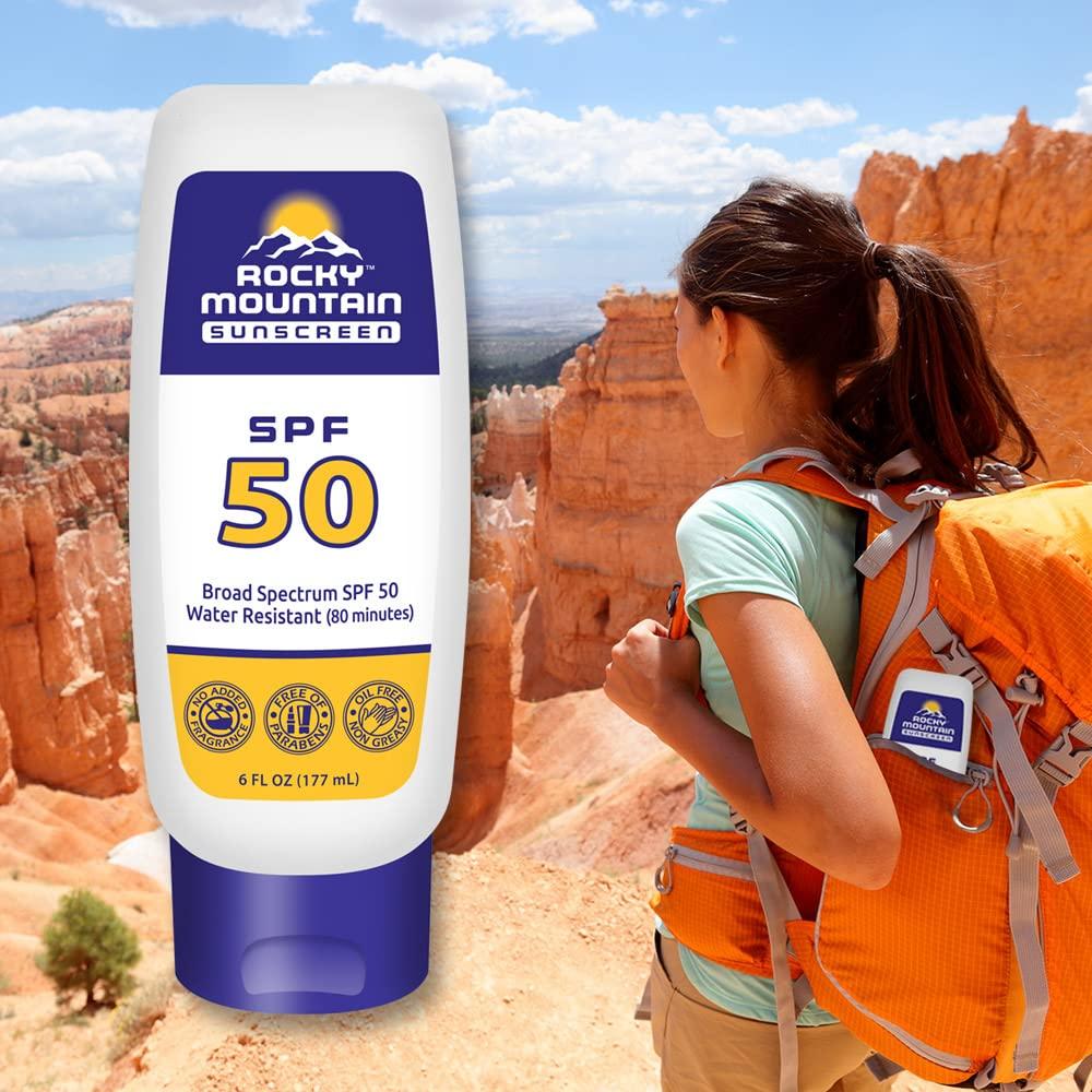 Rocky Mountain Sunscreen SPF 50 Lotion | Reef Safe, Water-Resistant ...