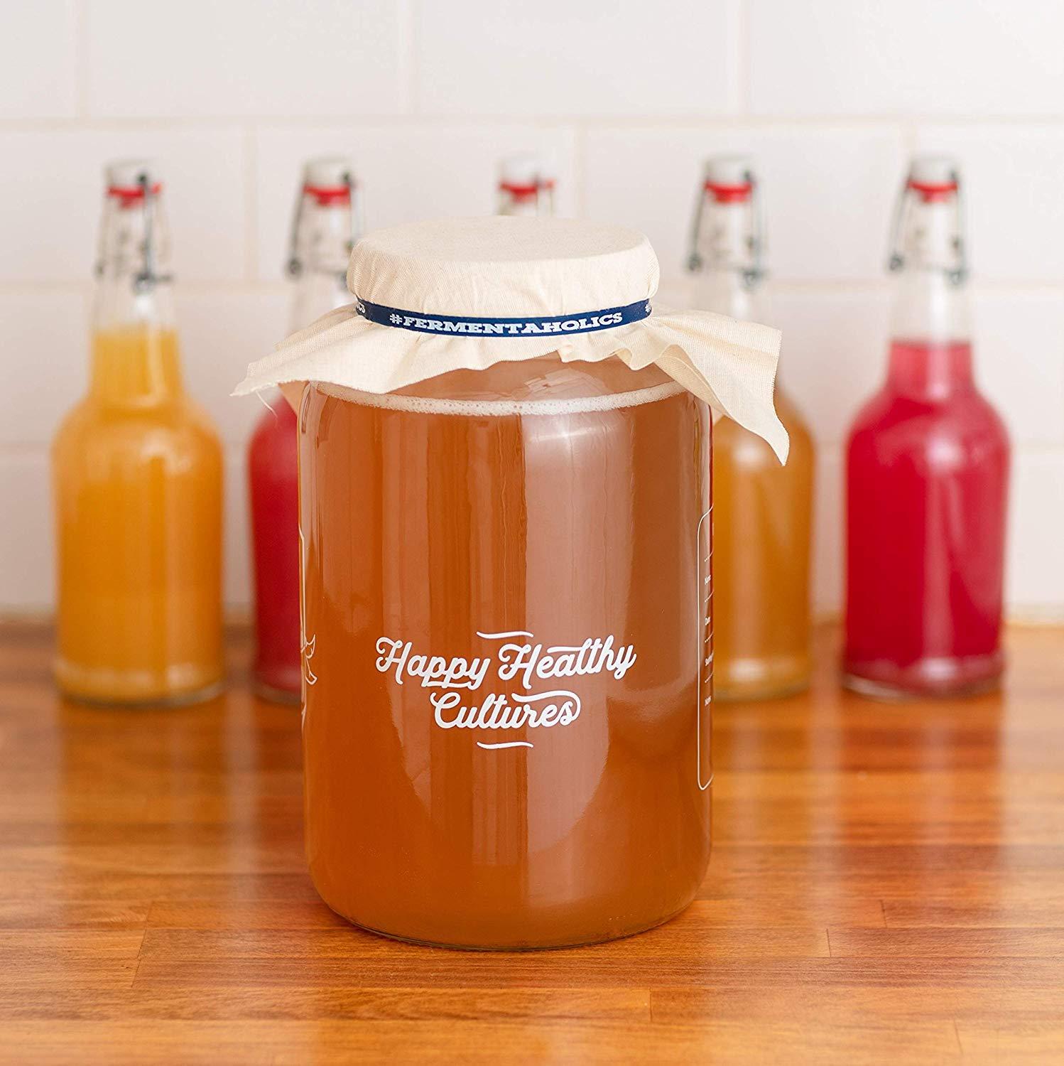 Organic Jun Kombucha Brewing Kit - Make 1 Gallon of Jun Tea at Home ...