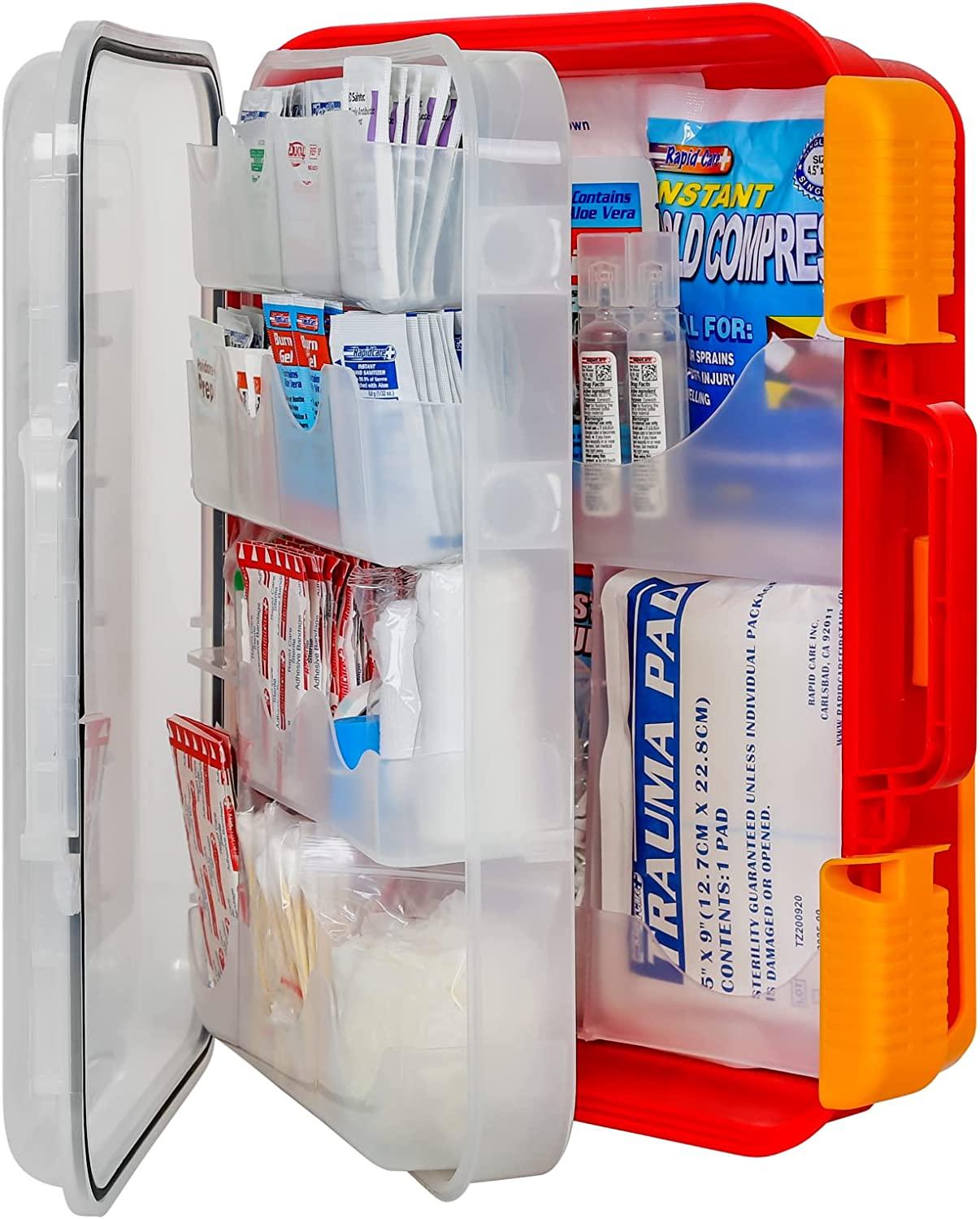 Rapid Care First Aid 804-15-12 100 Person 376 Piece Emergency First Aid ...