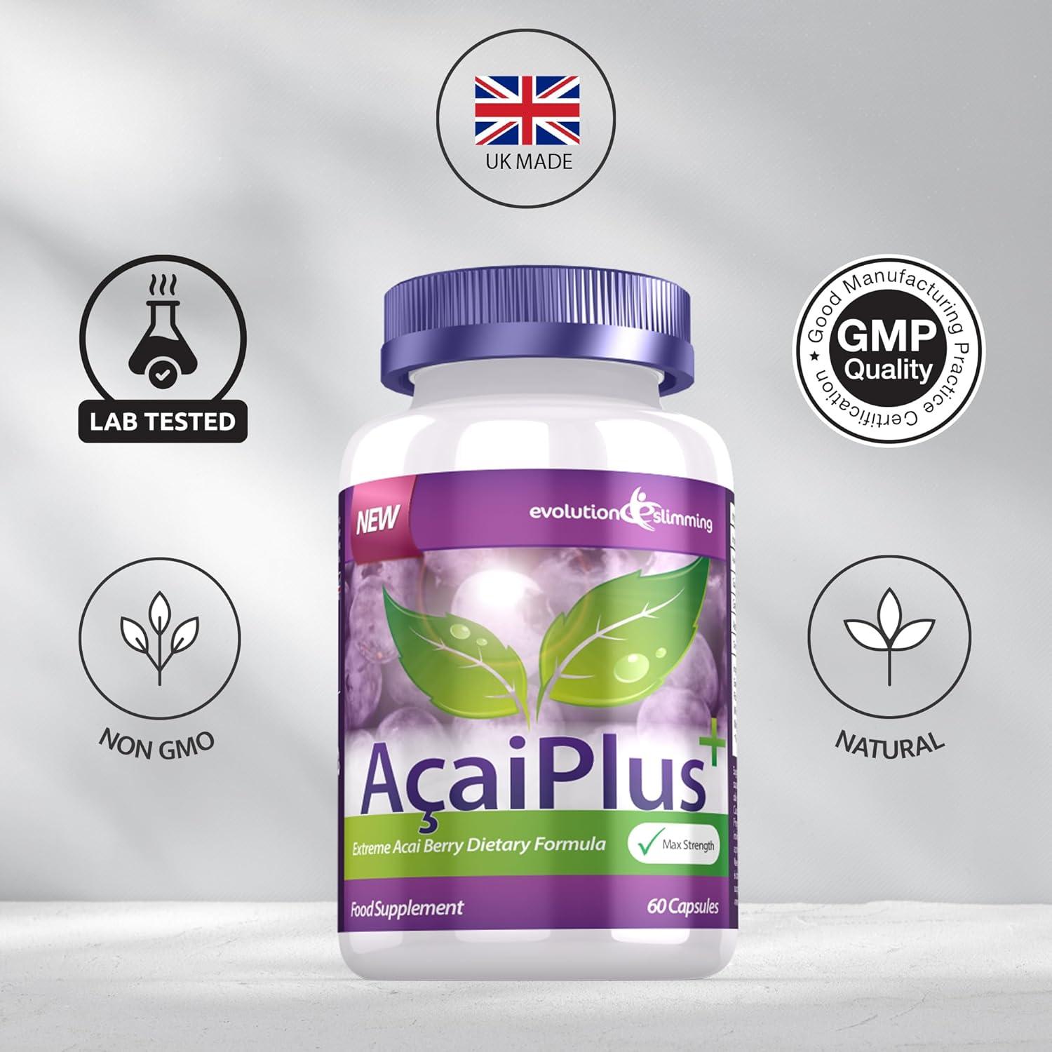 Acai Plus Extreme Berry Complex | 1 Month Supply (60 Capsules ...
