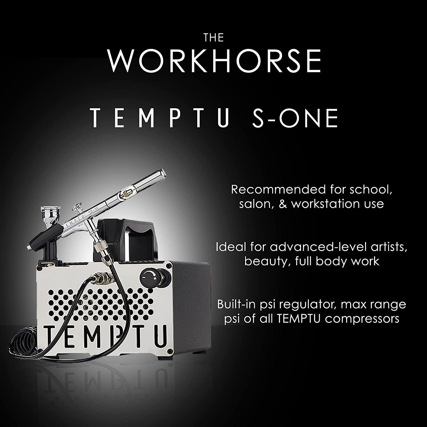 TEMPTU Airbrush Makeup System S-One Kit: Airbrush Makeup Set for ...