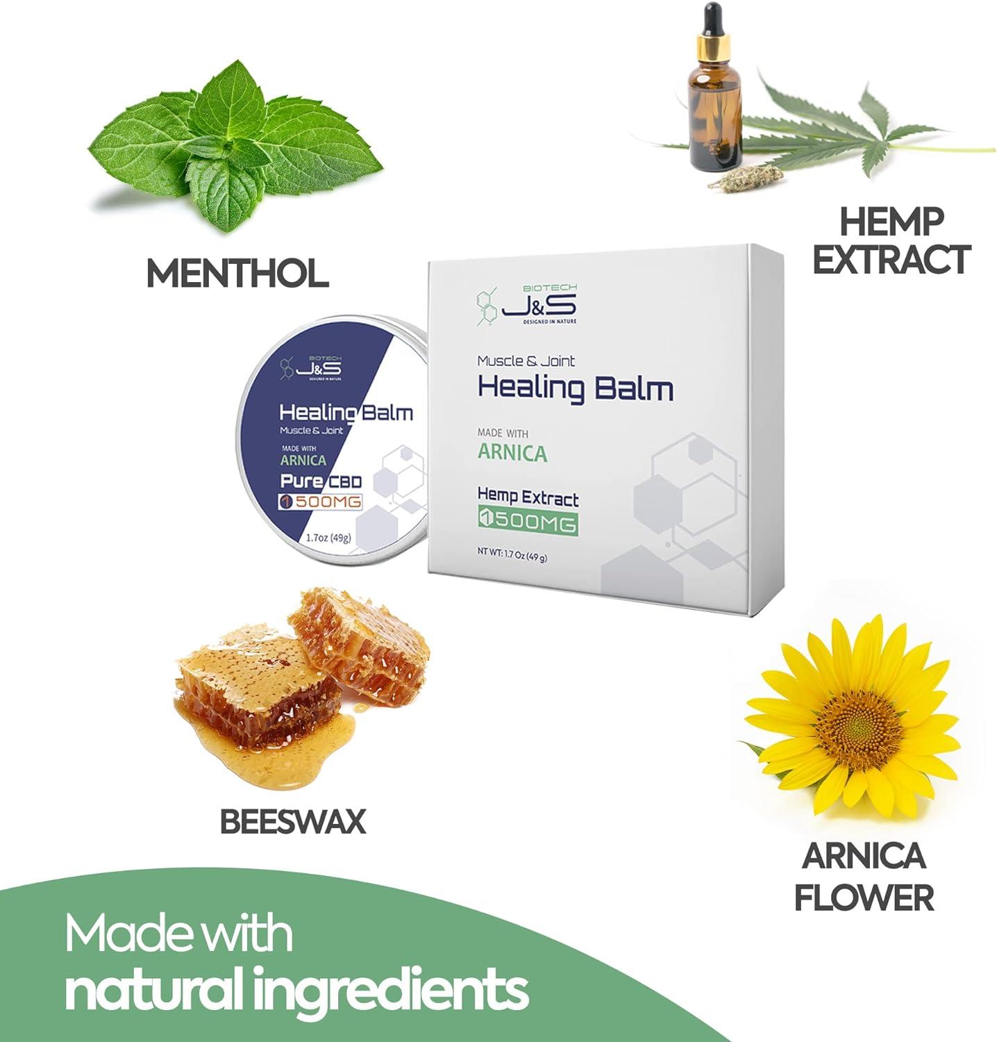 Joint & Spine Biotech Hemp Extract Healing Balm - Natural Relief for ...