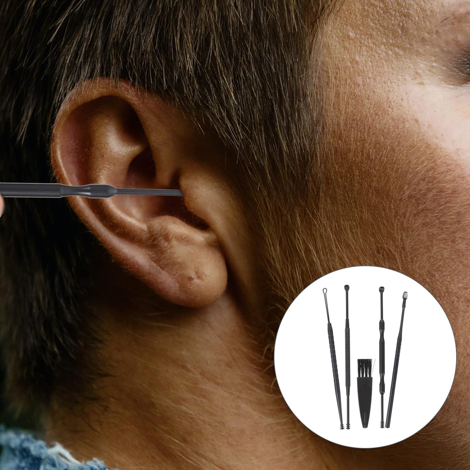 Healifty Double-Head Stainless Steel Earwax Scoops | Ear Picks Cleaning ...