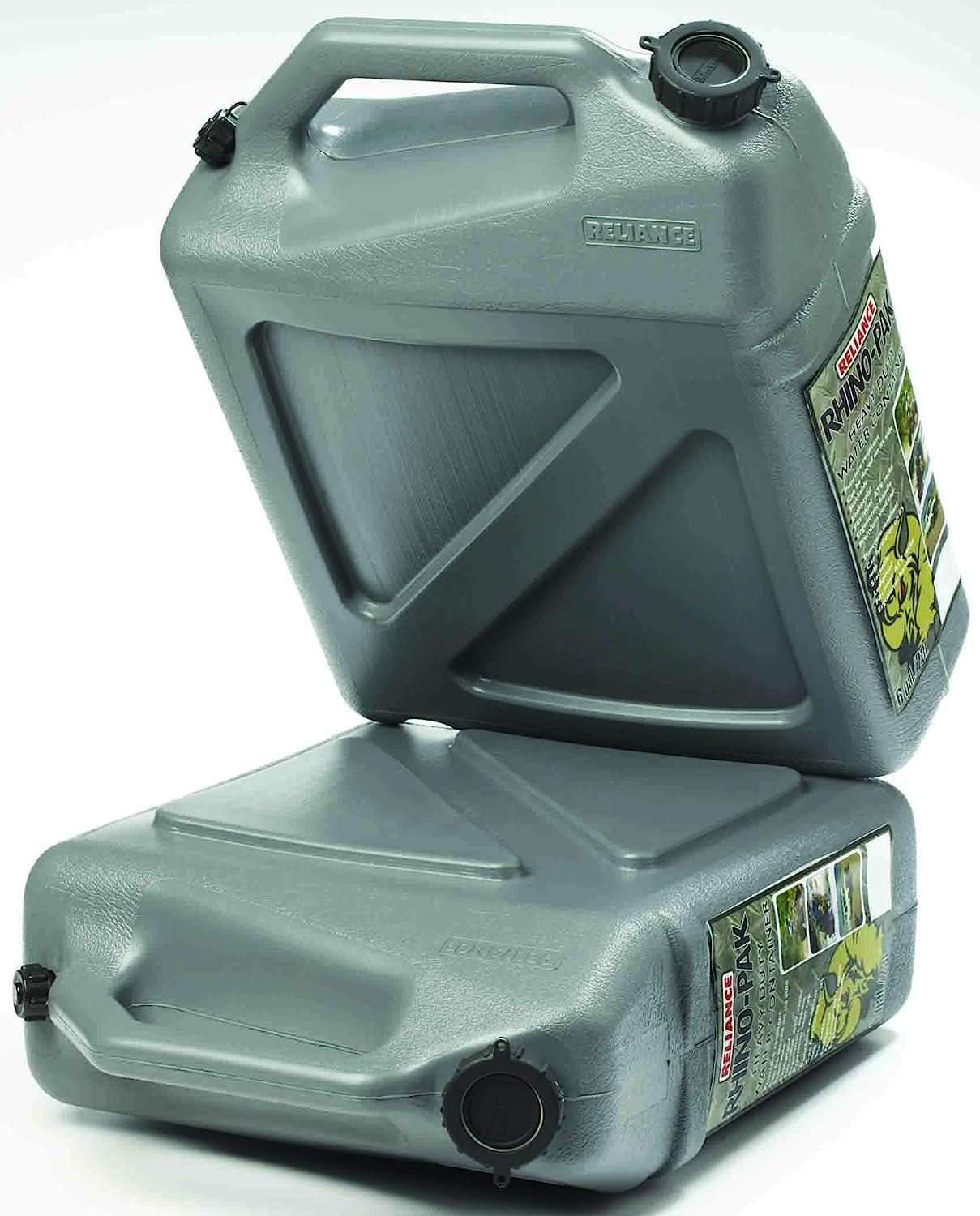 Reliance Rhino-Pak Heavy Duty Water Container (Grey, Medium) | 8580-15