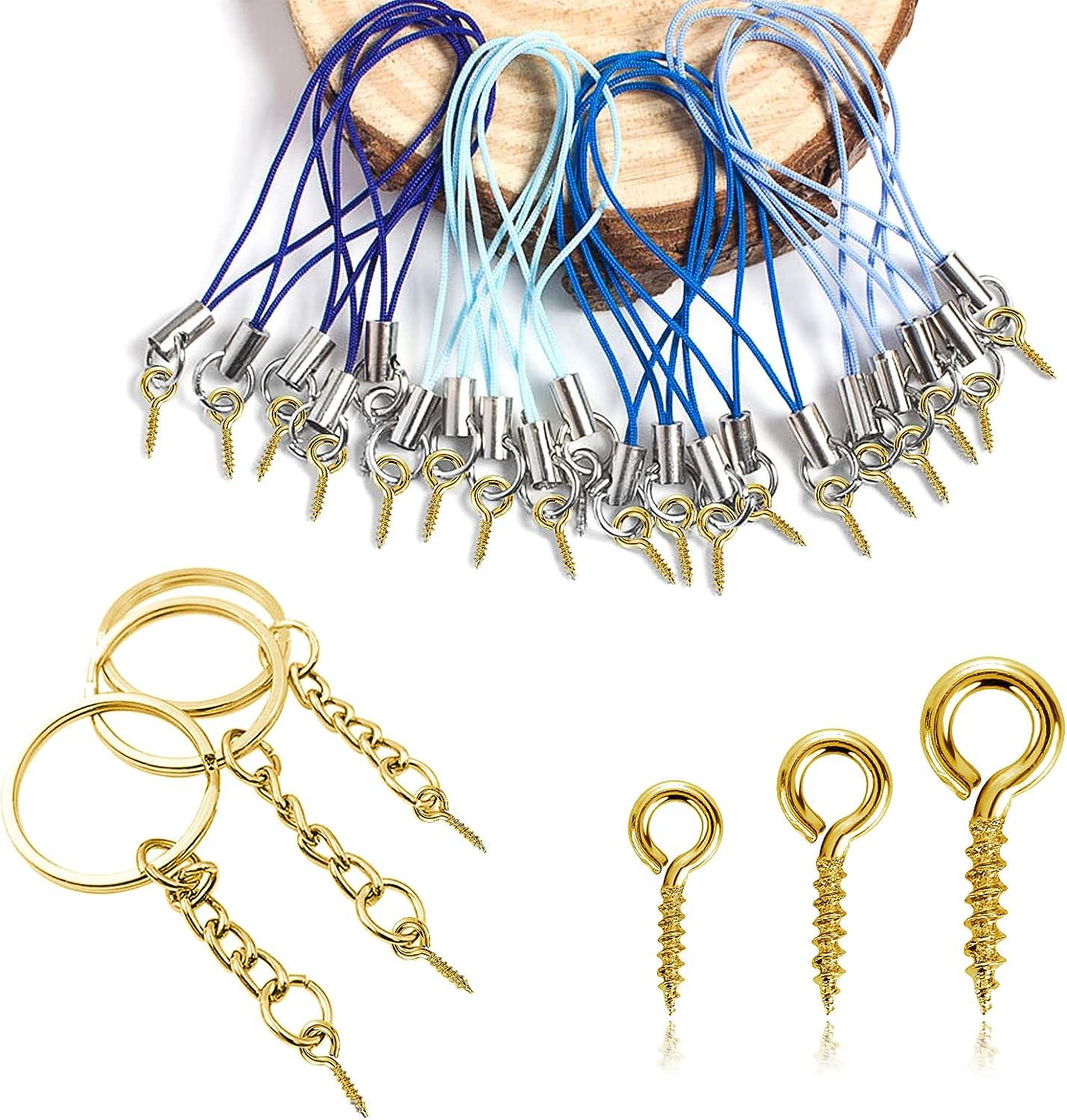 Grevosea 300 Pieces Stainless Steel Screw Eye Pins for Jewellery Making ...