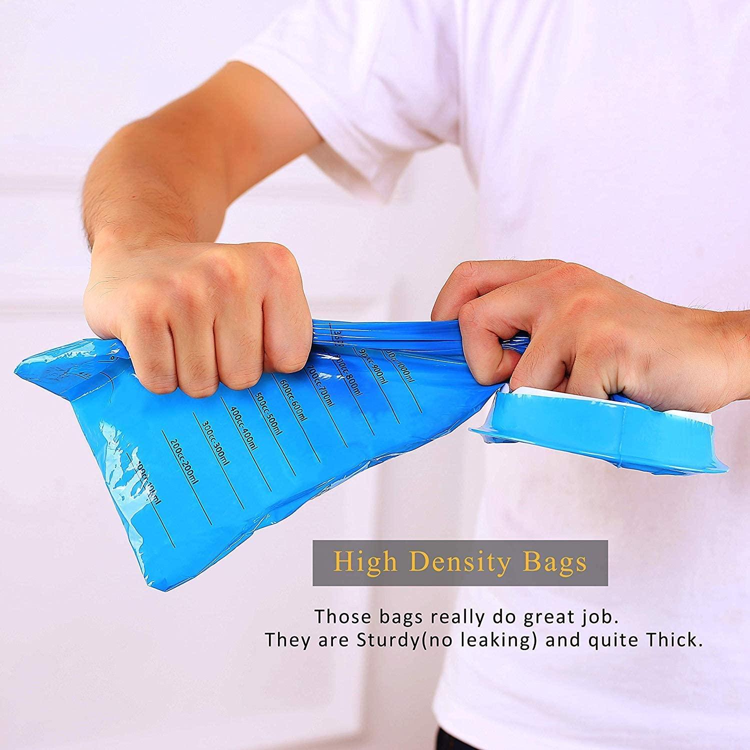 60 Pack Barf Bags Disposable - Valchoose Puke Bags 1000ml - Perfect for ...