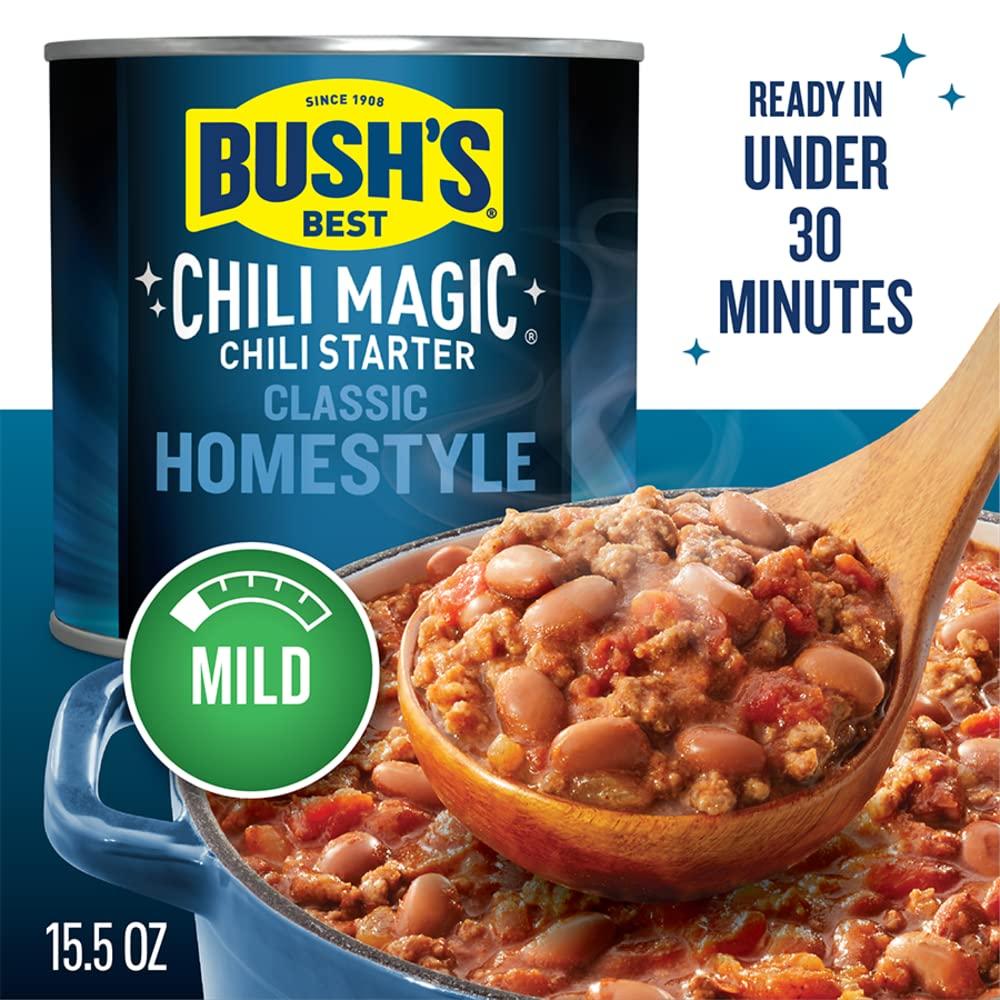BUSH'S BEST Canned Chili Magic Chili Beans Starter Traditional Recipe ...