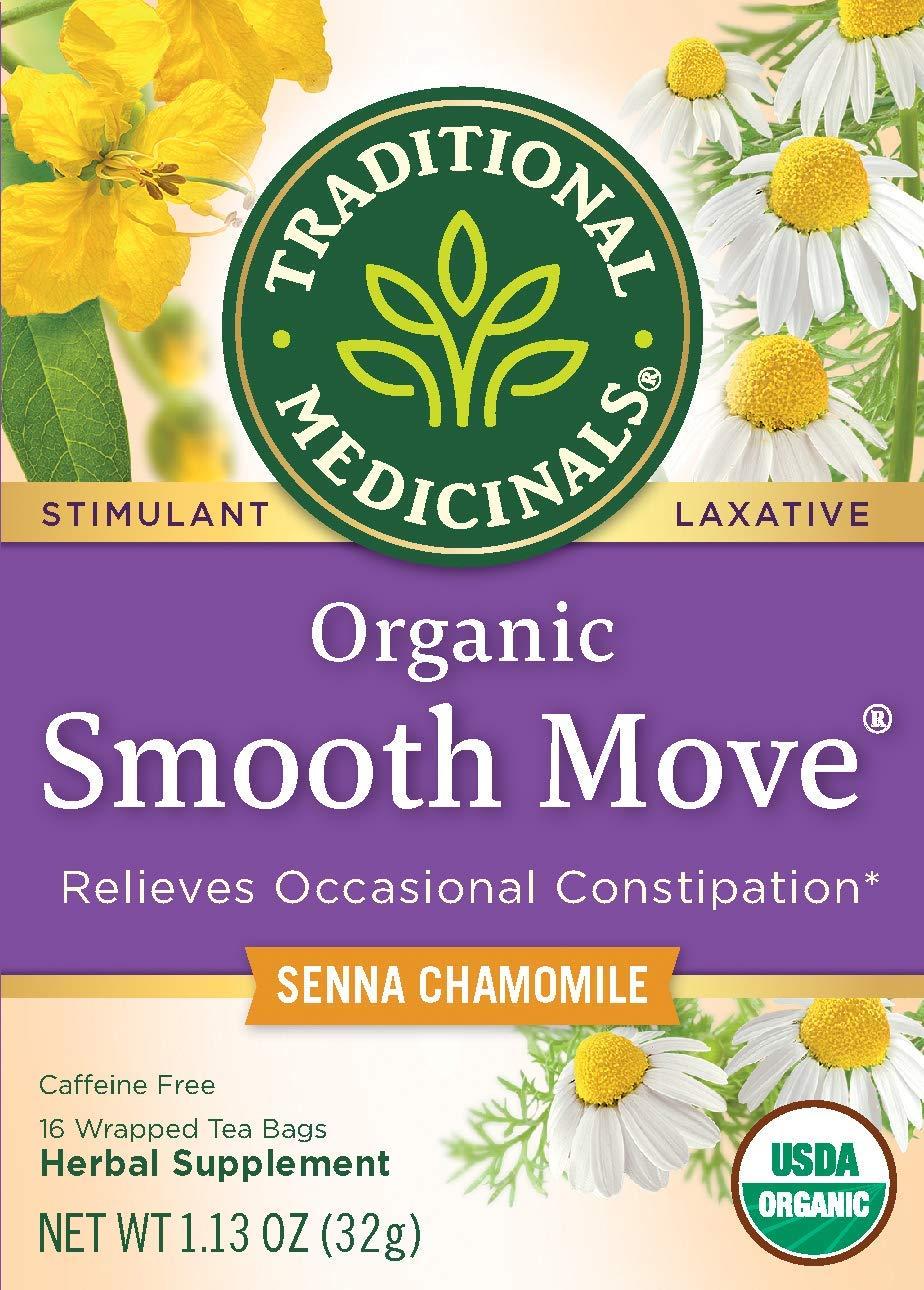 Traditional Medicinals Organic Smooth Move Senna Chamomile Herbal Tea ...