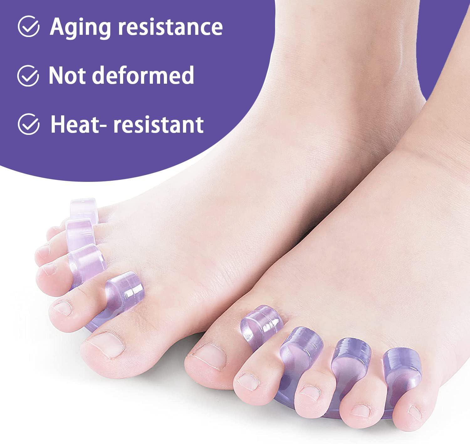 MINAYANLEO 3 Pairs Soft Gel Toe Separators Toe Spacers Toe Stretchers ...
