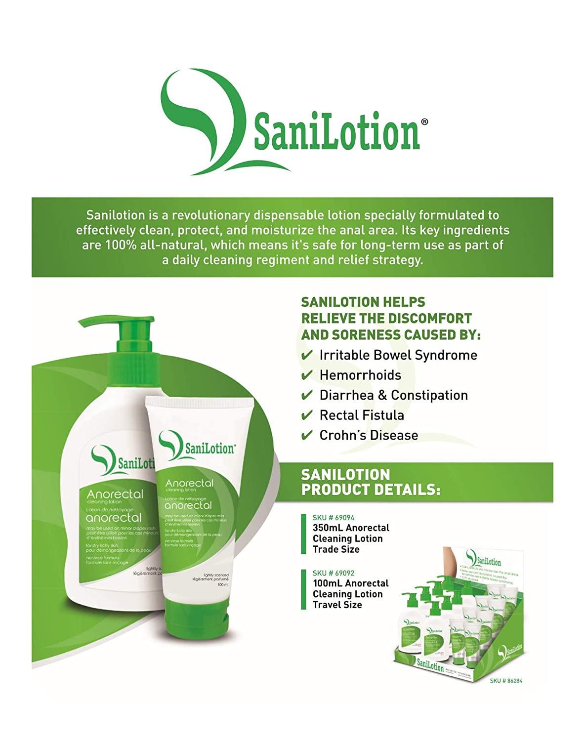 SANILOTION Hygienic Cleansing Lotion - Cleanse, Moisturize, and Hydrate ...