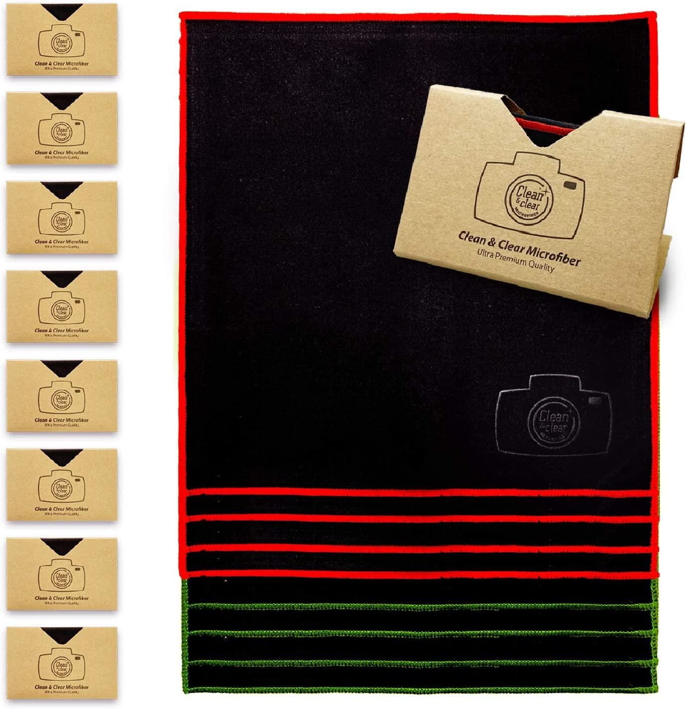 Extra Large 8 Pack Ultra Premium Microfiber Cleaning Cloths for Camera ...