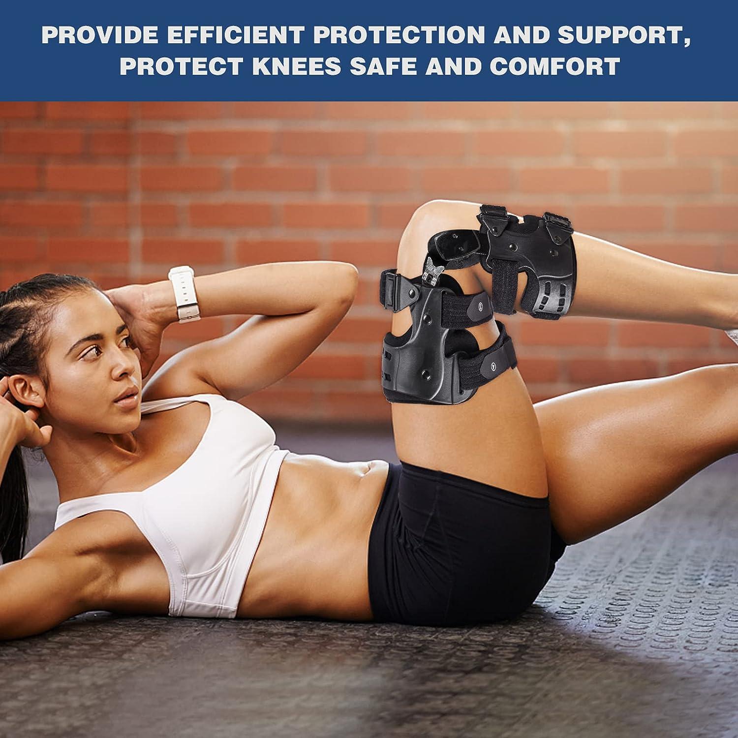 OneBrace OA Unloader Knee Brace - Adjustable ROM Hinged Stabilizing ...