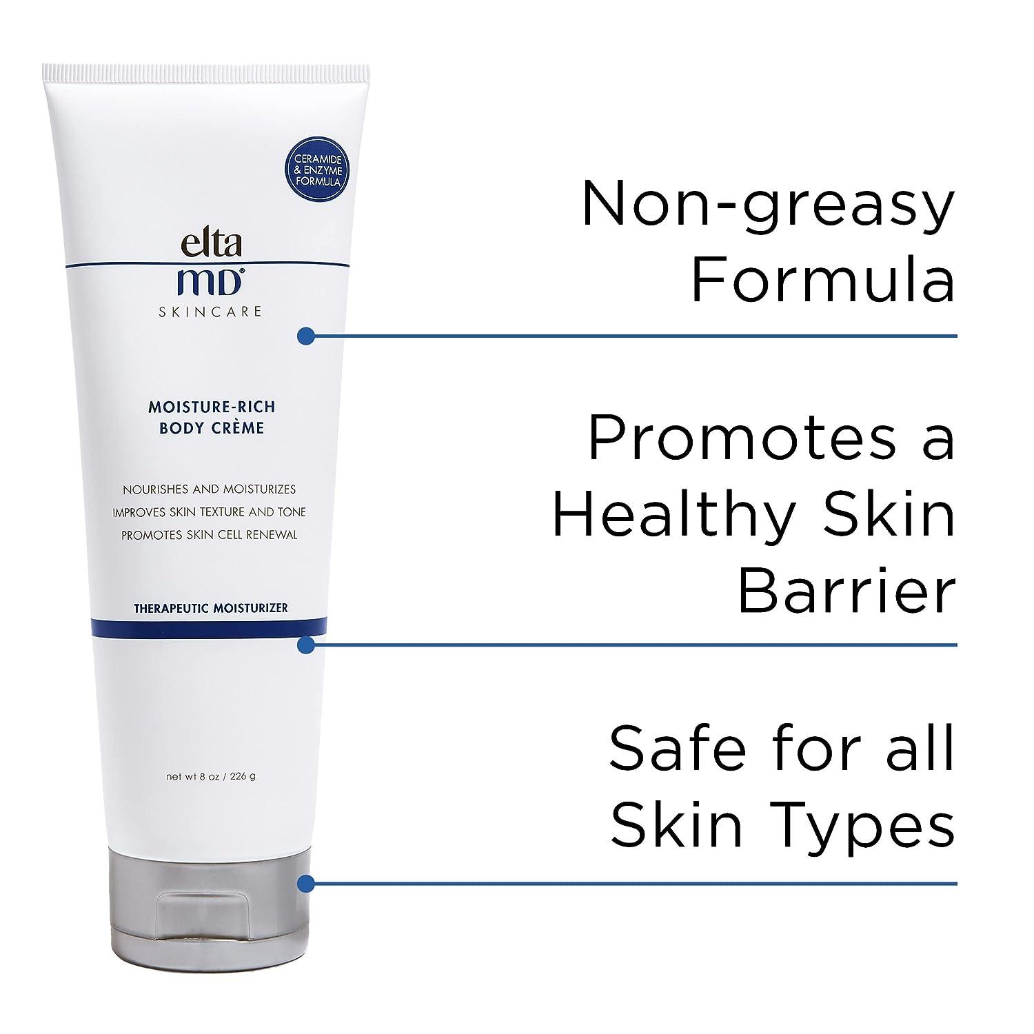 EltaMD Moisture-Rich Body Creme - Hydrating Lotion for Dry Skin - Safe ...
