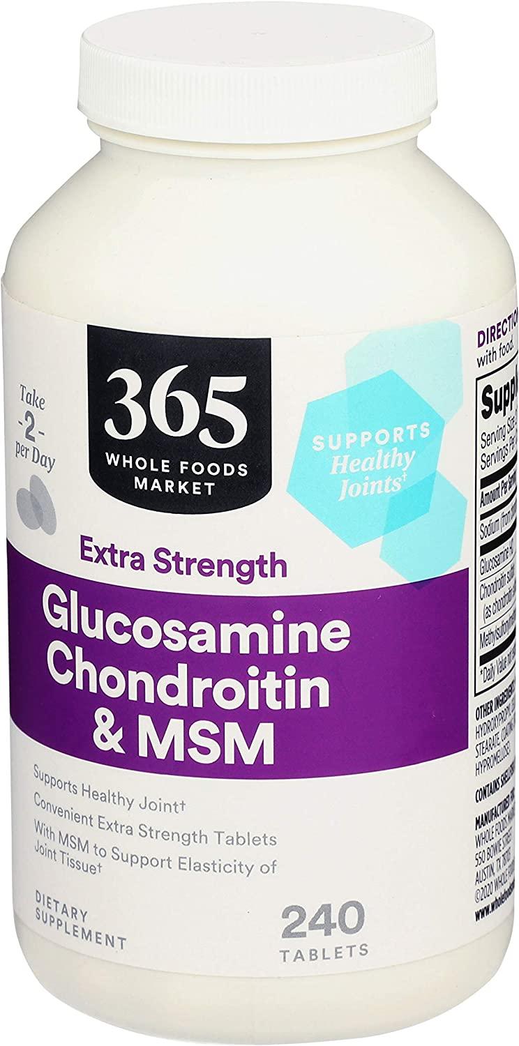 365 by Whole Foods Market Glucosamine Chondroitin X Strength MSM 240 ...