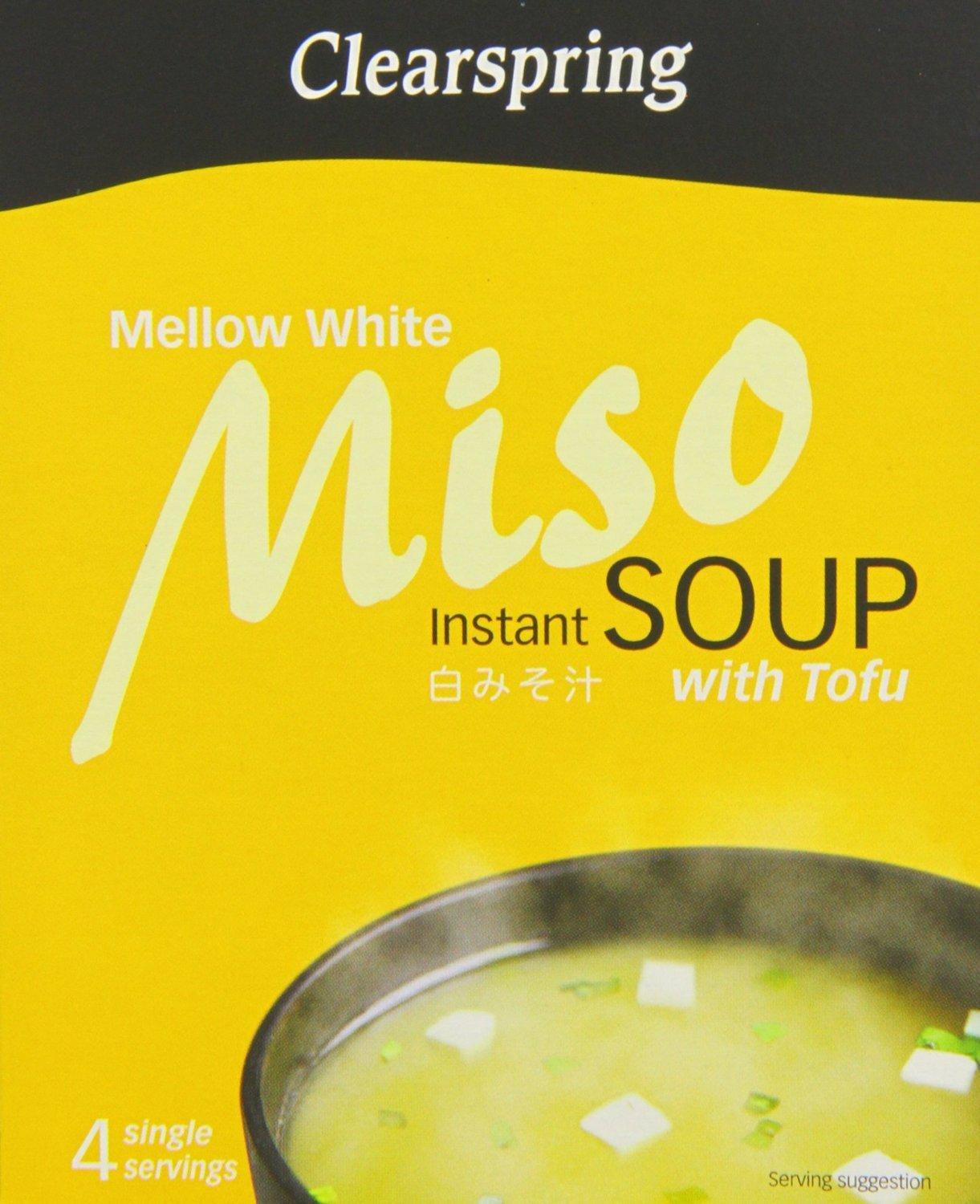 Clearspring | Mellow White Miso Soup + Tofu | 8 x 4x10g | Buy Now with ...