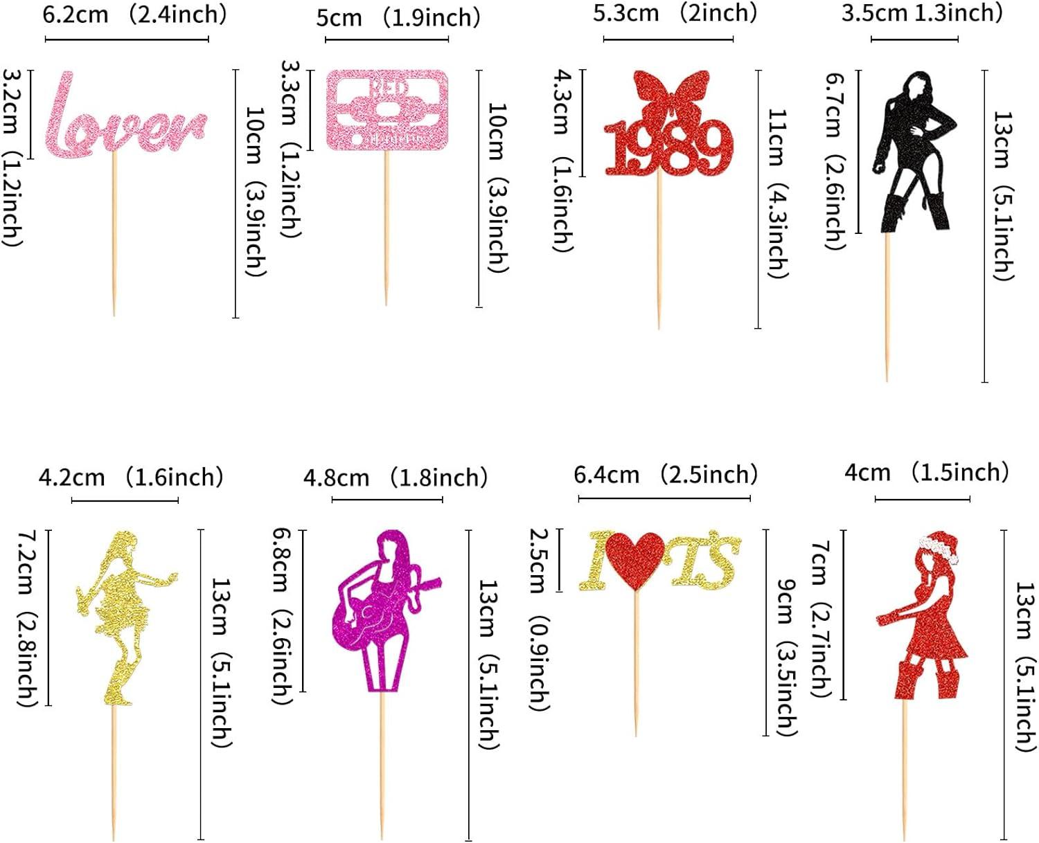 Blumomon 32Pcs Popular Singer Cupcake Toppers Popular Singer Birthday ...