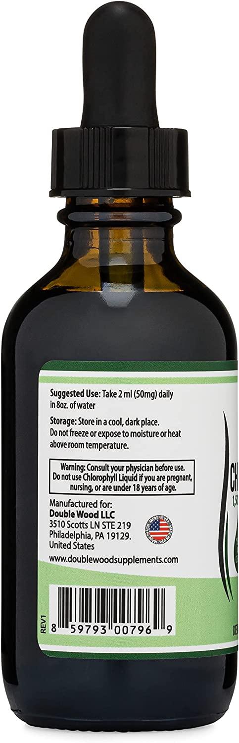 Chlorophyll Liquid Drops - Peppermint Flavored | Natural, Vegan, Rich ...