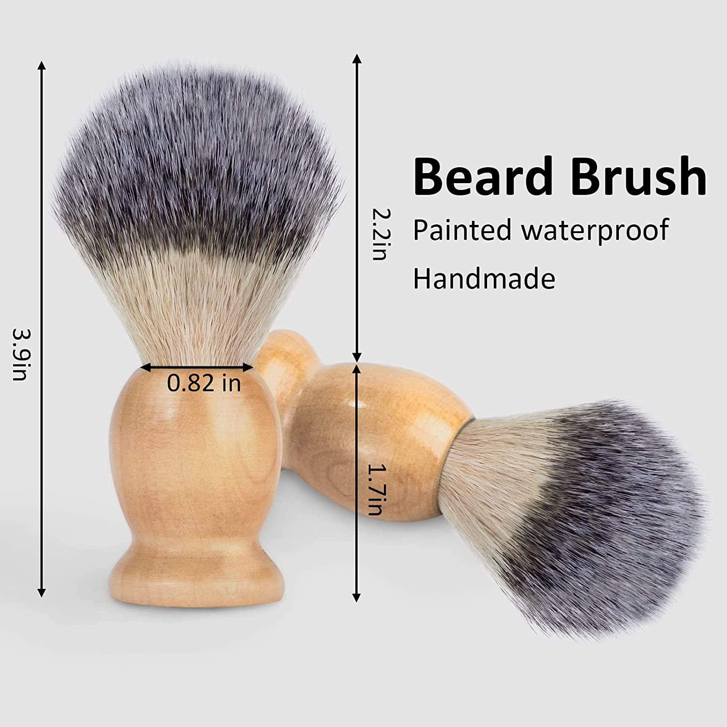 Hand Crafted Wood Handle Shaving Brush for Men | Hair Salon Wet Shave ...