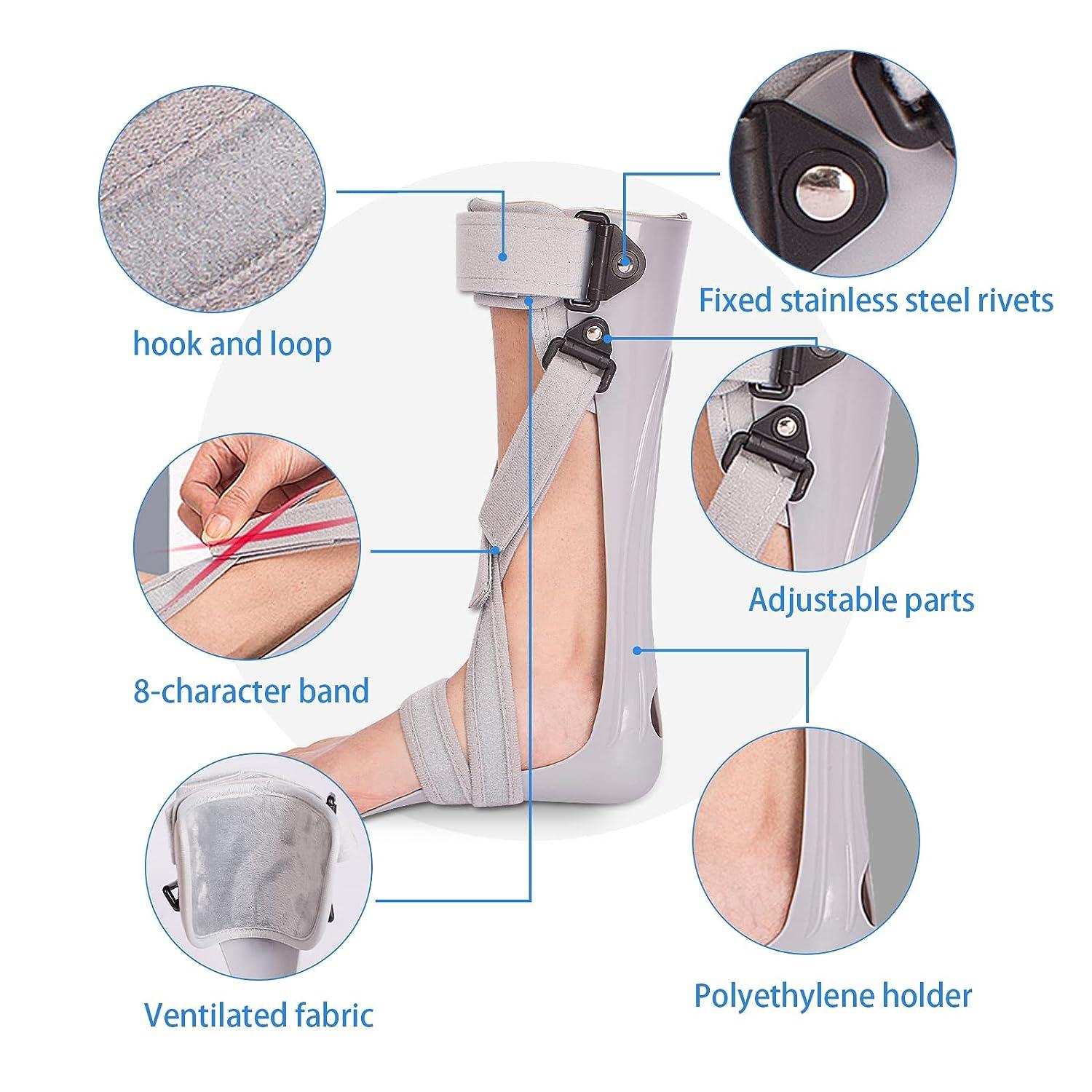 Shuyan Jiao Medical AFO Foot Drop Brace Splint - Medium-Left Size for ...