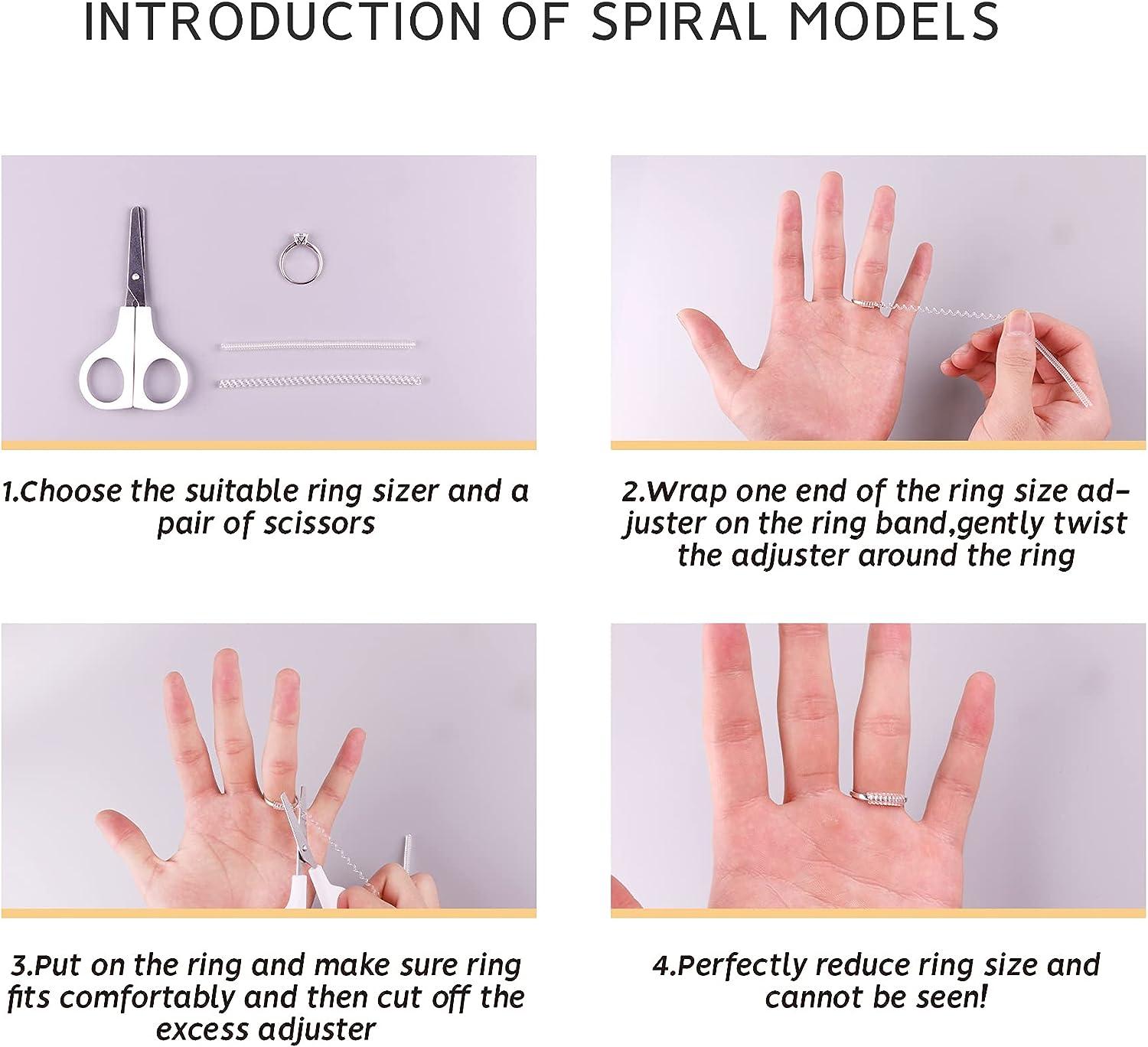 13 Pack Gold/Silver Metal Ring Guard Set Invisible Ring Size Adjuster ...