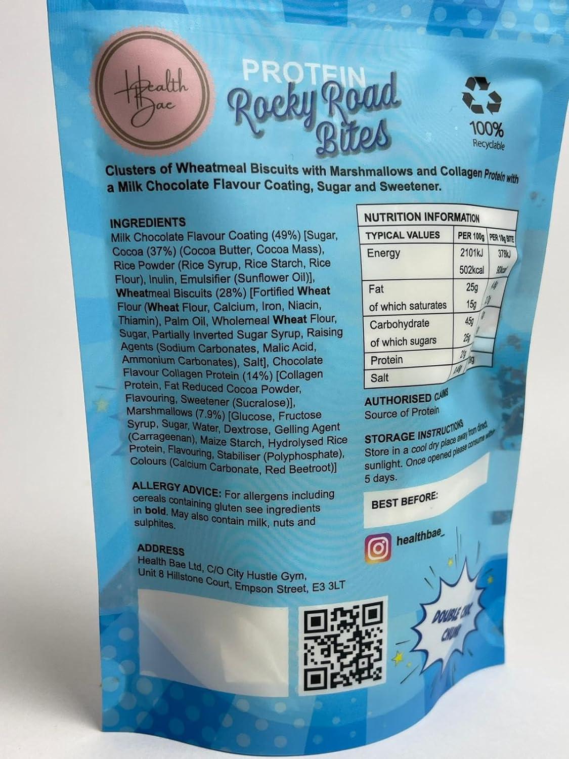 Protein Rocky Road Bites (Multiple Variations) (Double Chocolate Chunk ...