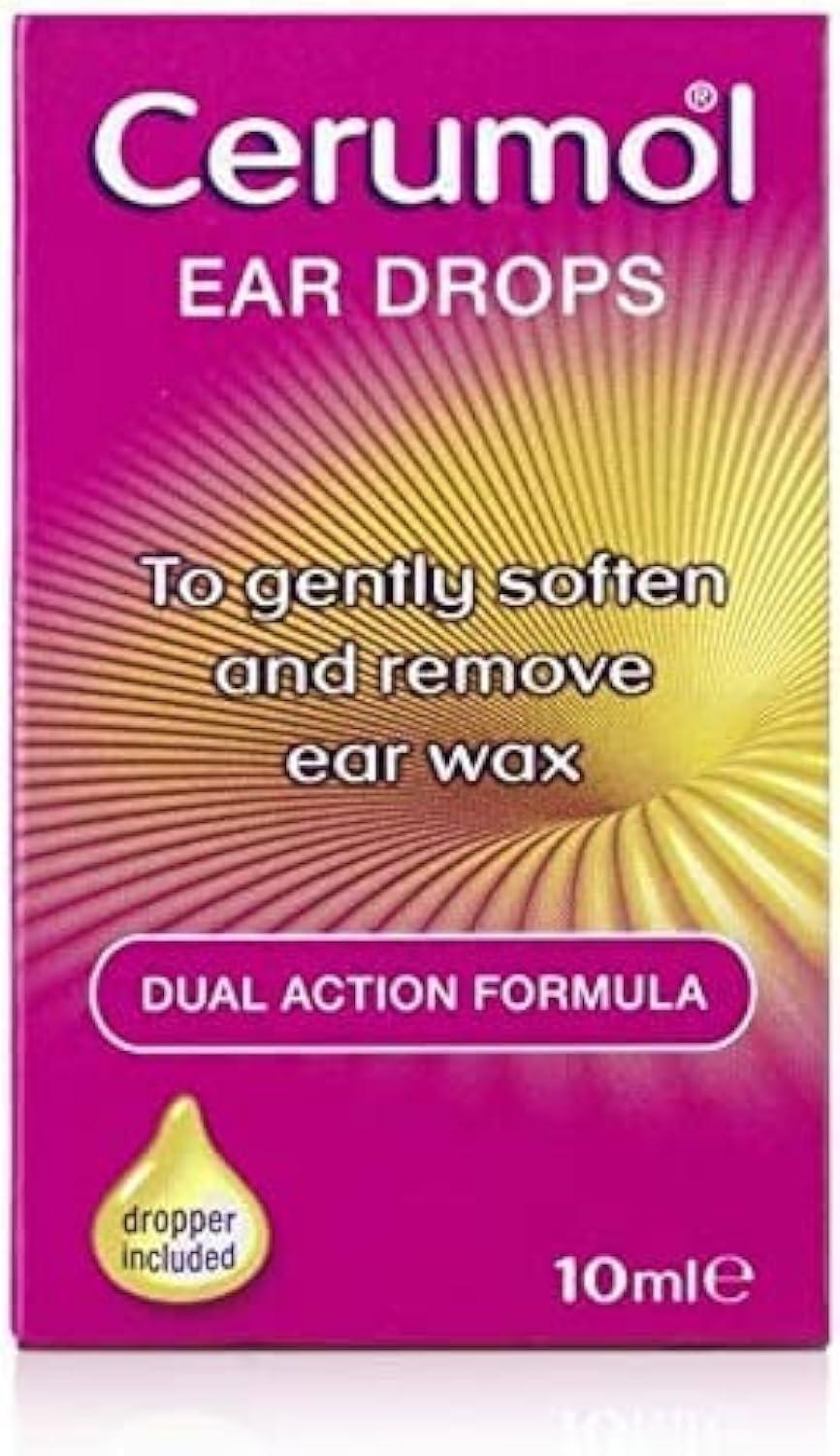 Cerumol Dual Action Ear Drops 10ml - Gentle Formulation for Earwax ...