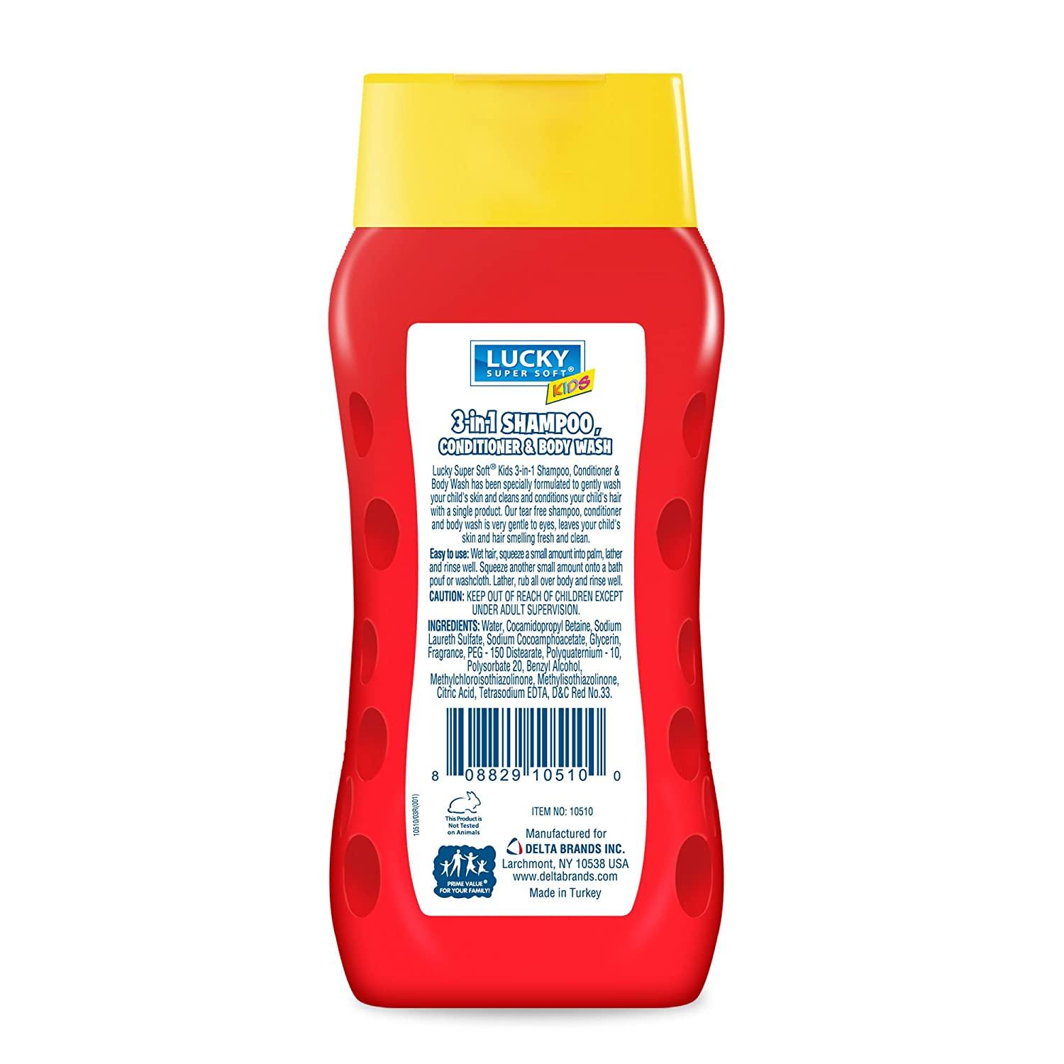 Lucky Super Soft Kids 3-In-1 Shampoo & Conditioner Body Wash ...