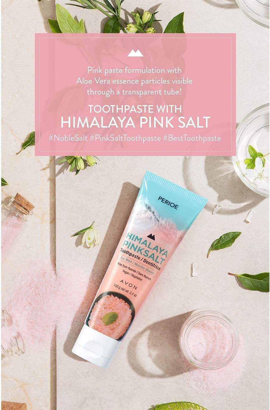 Perioe Himalaya Pink Salt Toothpaste - Ice Mint, 3.4 oz (100 g ...