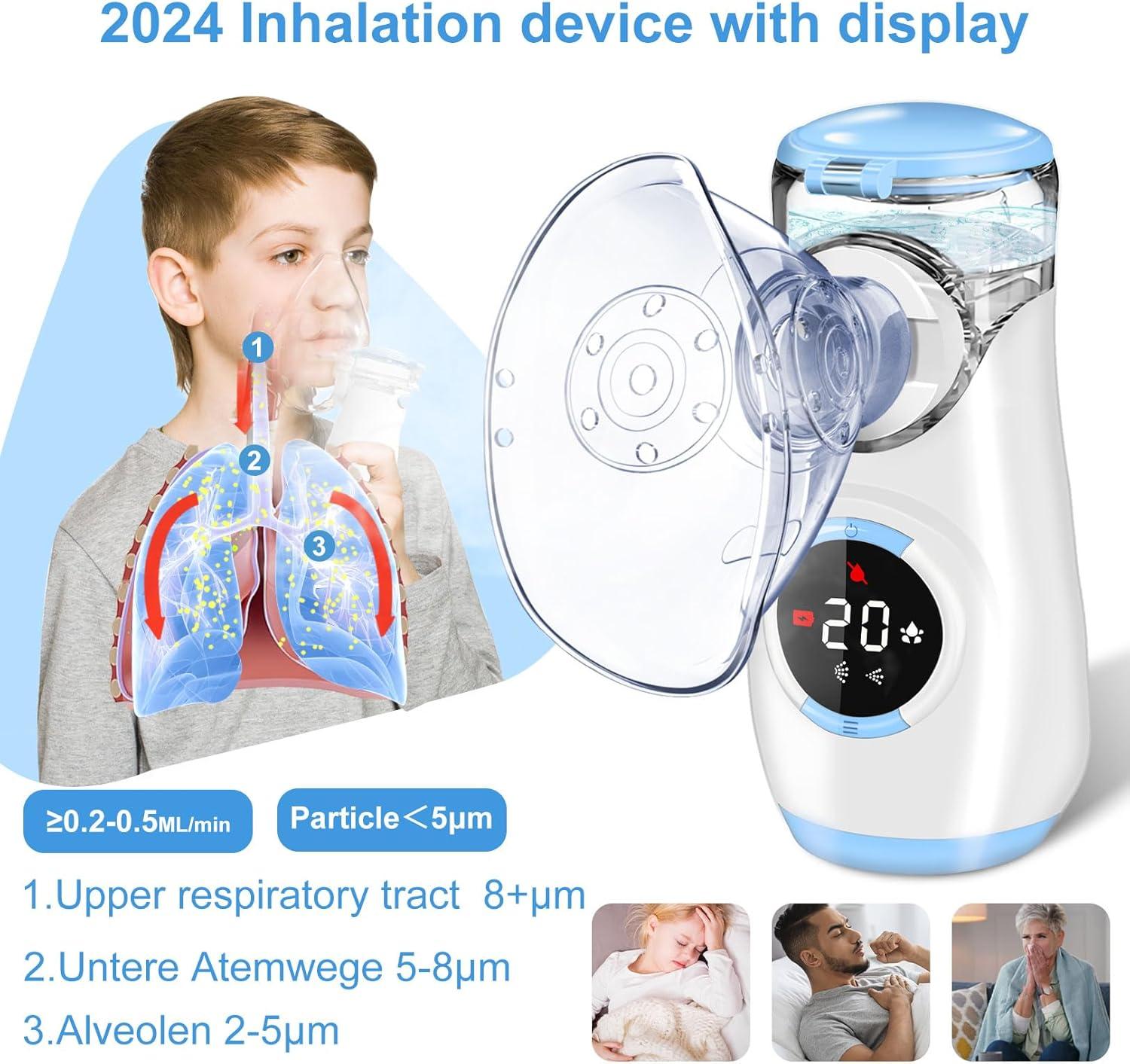 Biaoqinbo Portable Inhalation Device for Adults & Children - LED ...