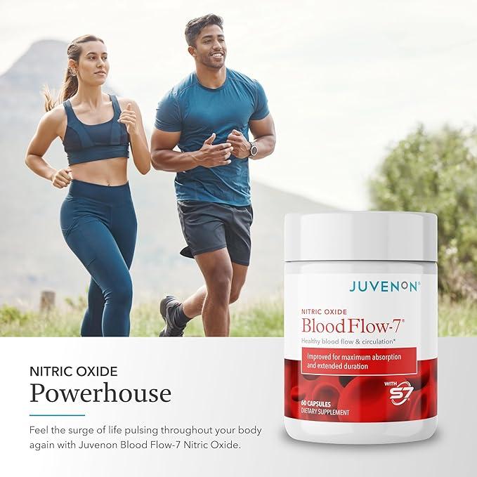 Juvenon BloodFlow-7 Nitric Oxide Supplement with Nitrosigine - Boost ...