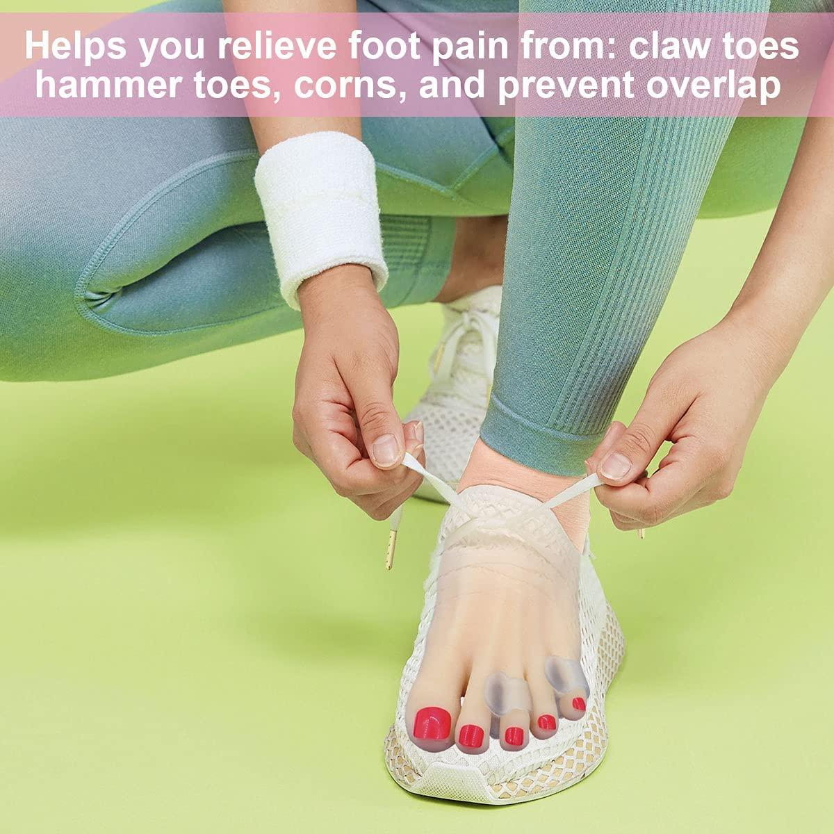 Niupiour Gel Pinky Toe Separators - 14 Pack Silicone Spacers for ...