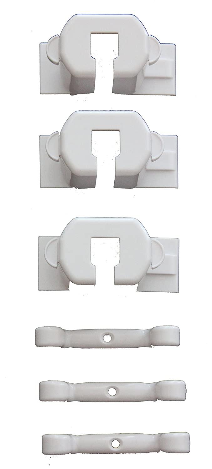 Cardinal Gates Plug Guard and Cord Keeper Set - White (3 Pieces) | Buy ...