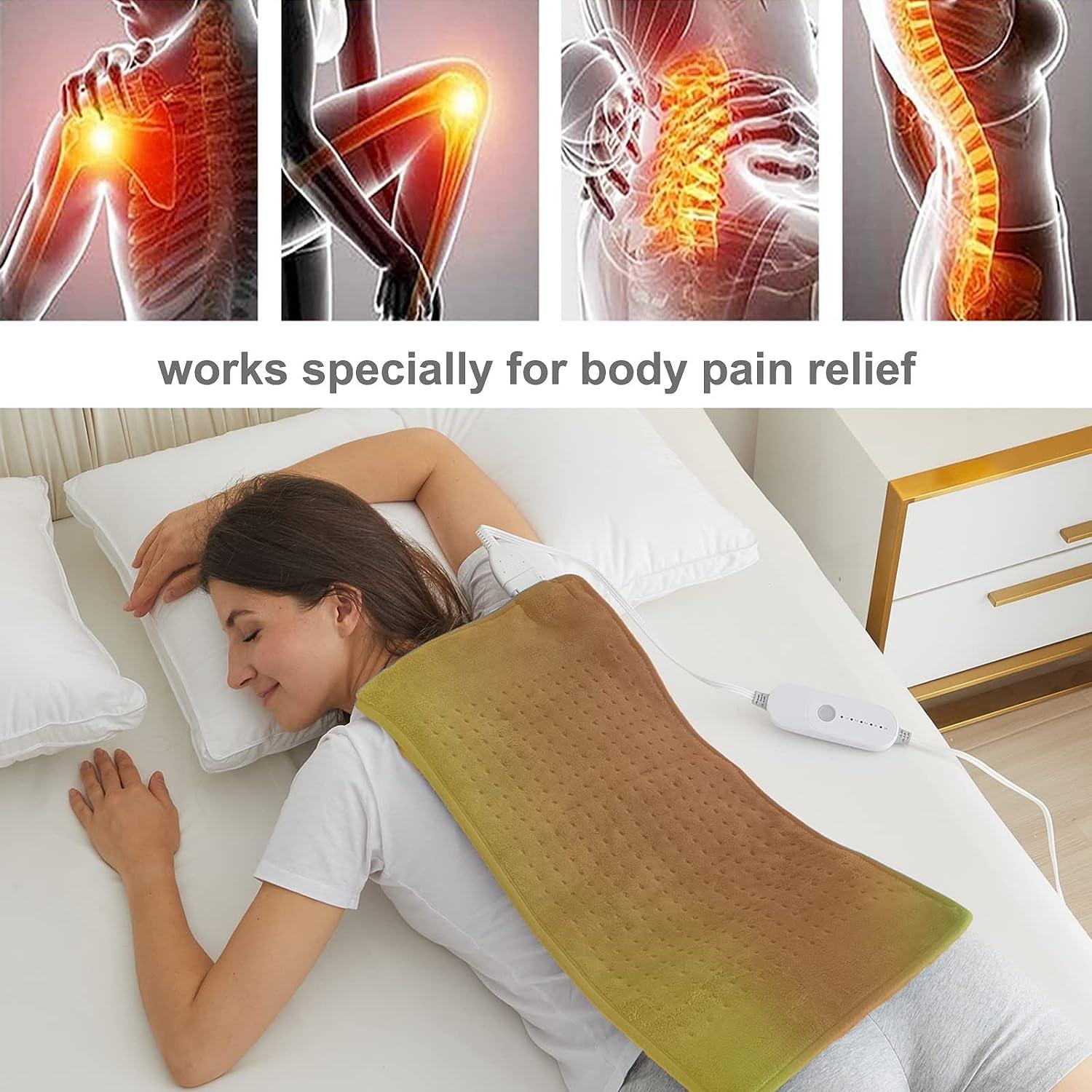 Heating Pad for Back Pain Relief - Hot Electric Heated Pad with Auto ...