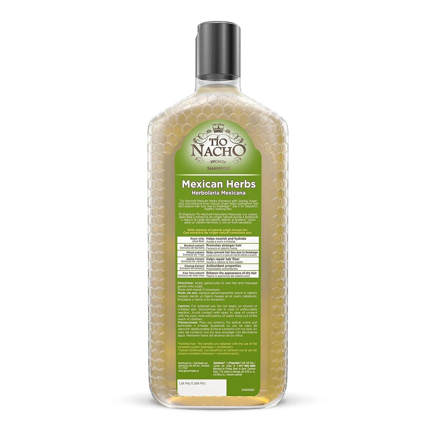 Tio Nacho Mexican Herbs Shampoo 14 Oz (GEN2816A) - Natural Herbal ...