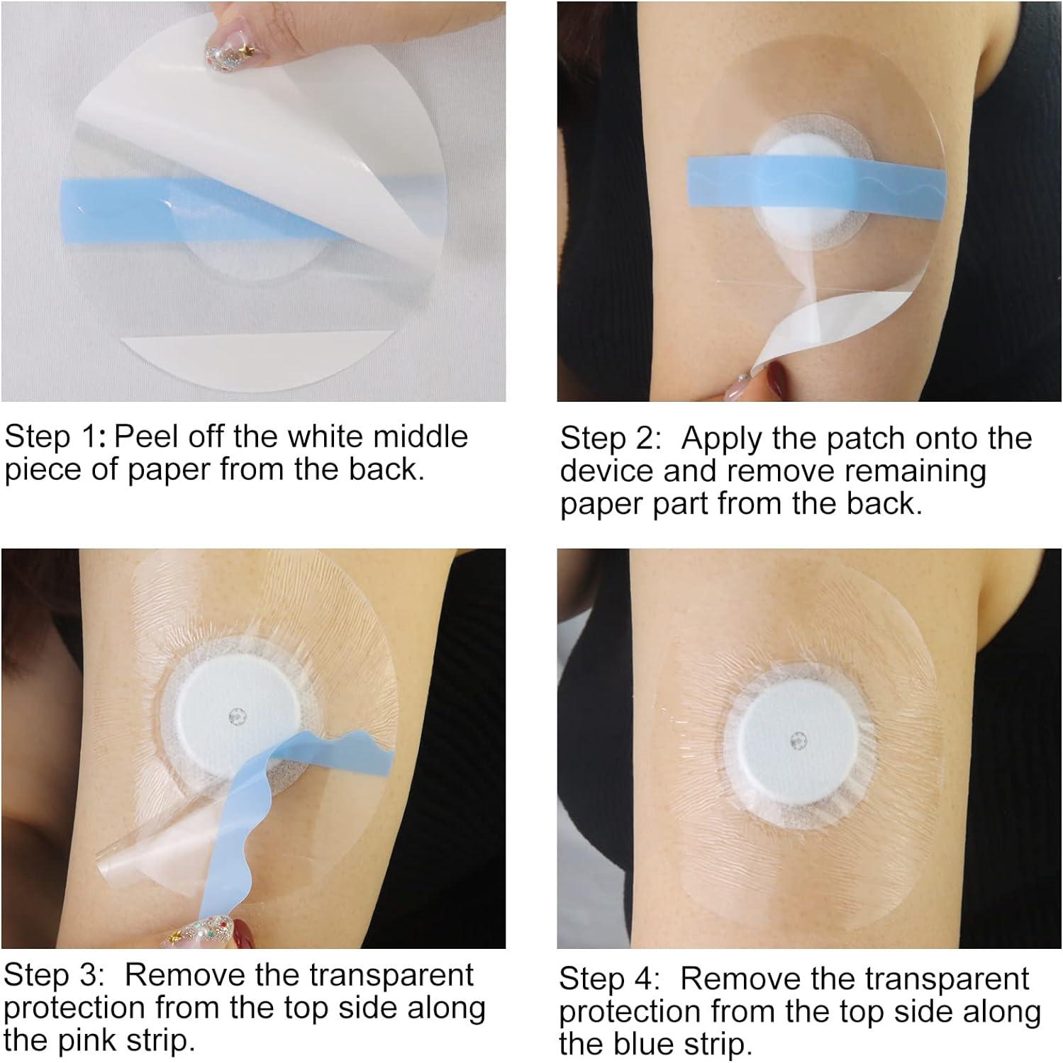 Freestyle Libre Waterproof Adhesive 55 Skin-Friendly Plasters for Libre ...